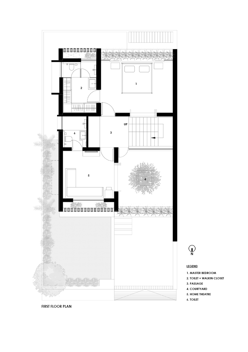 Gallery of The Floating Courtyard House / TRAANSPACE - 23