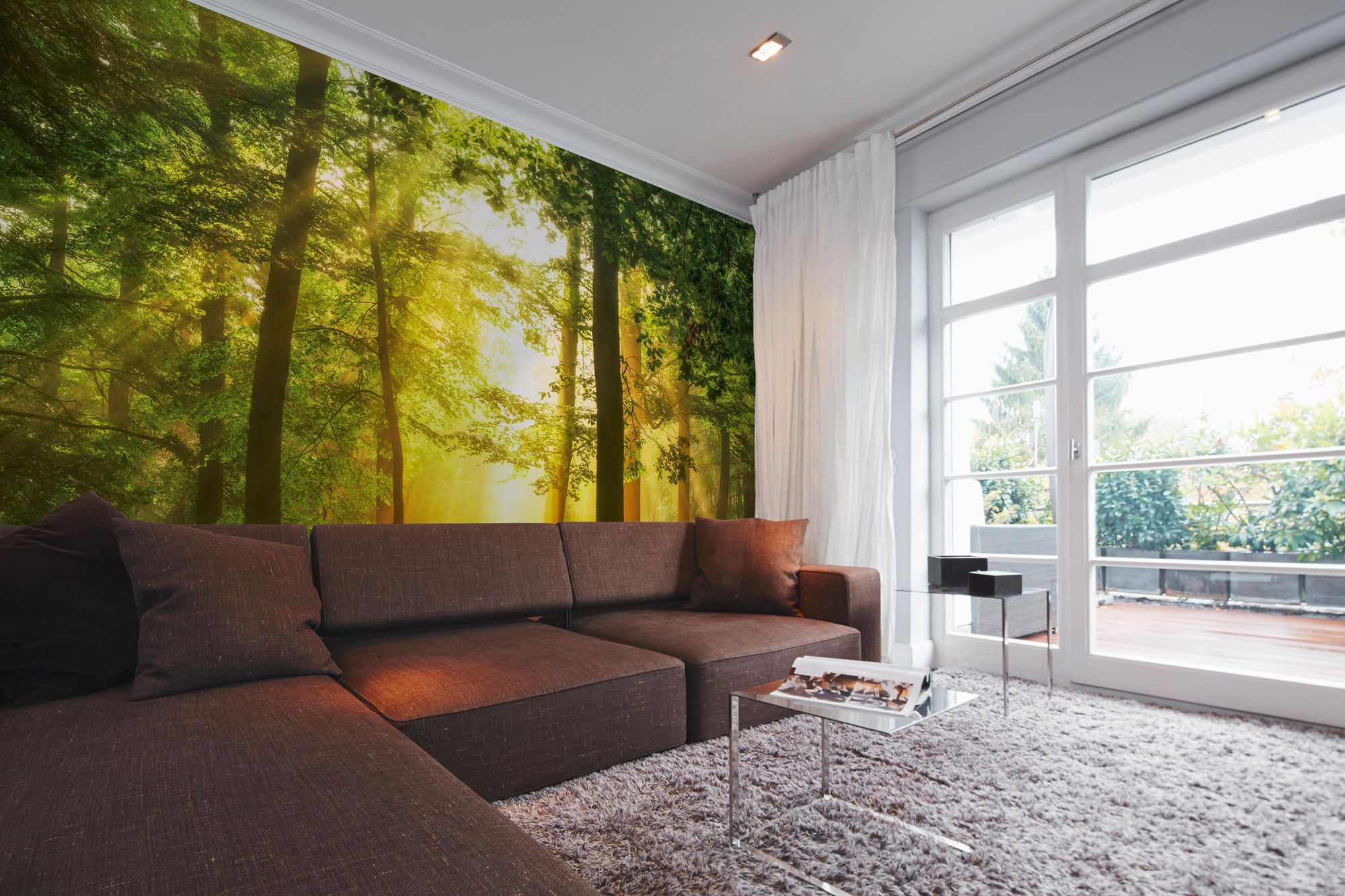 Galeria de Usando papéis de parede para transformar os interiores - 26