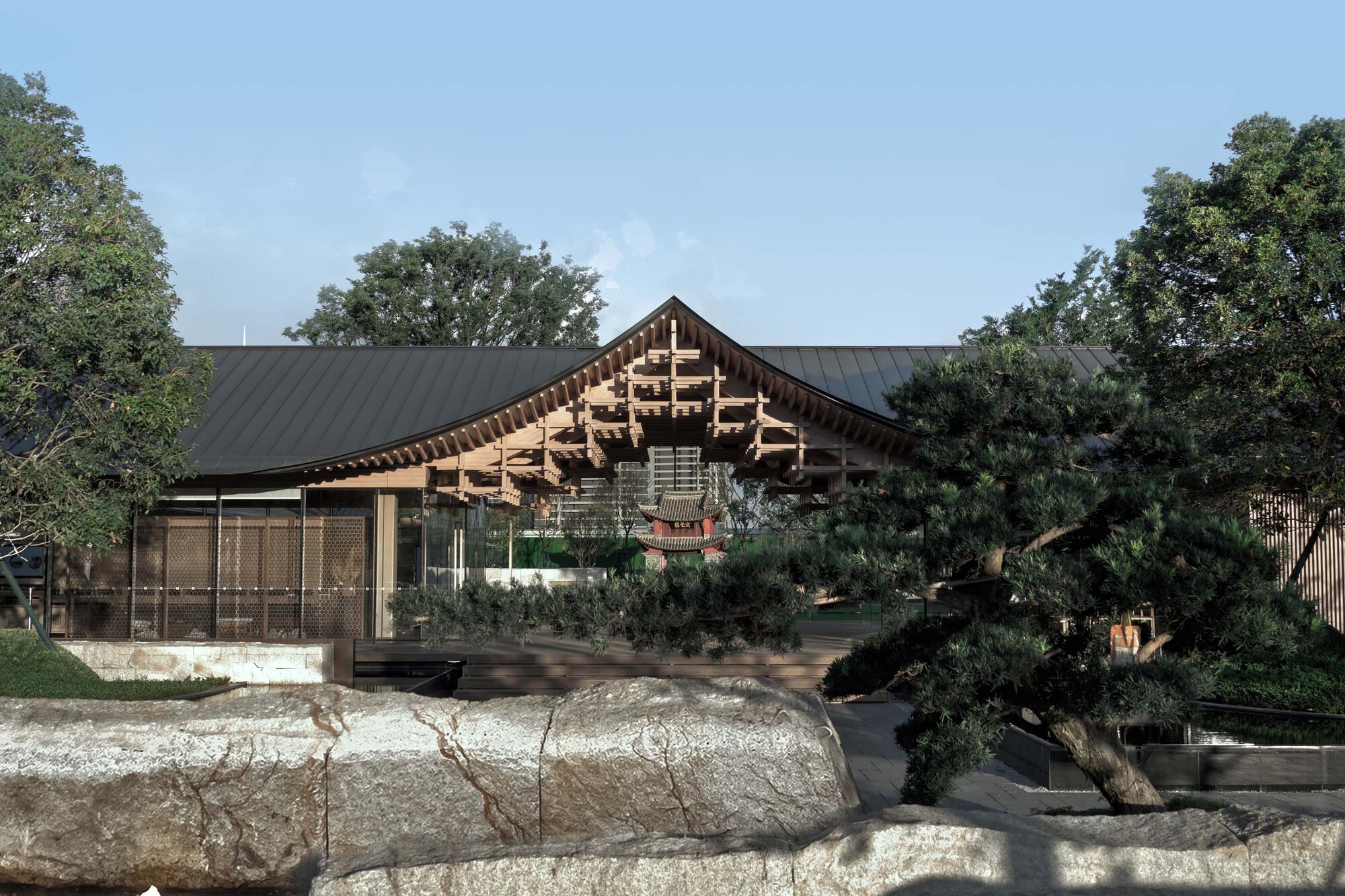 Gallery of Kunming Caohai Building Expansion Project of Wen Xing Lou ...