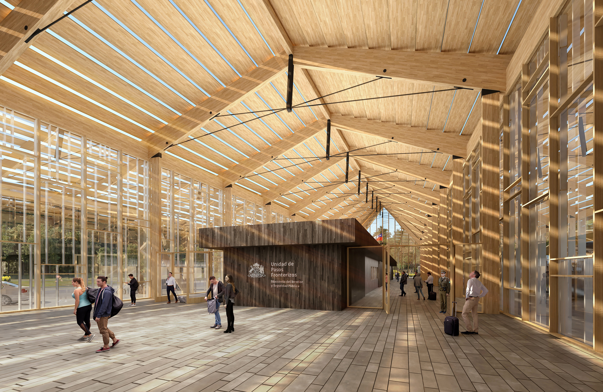 Galería de Ennead Architects presenta su diseño para una estación fronteriza entre Chile y ...
