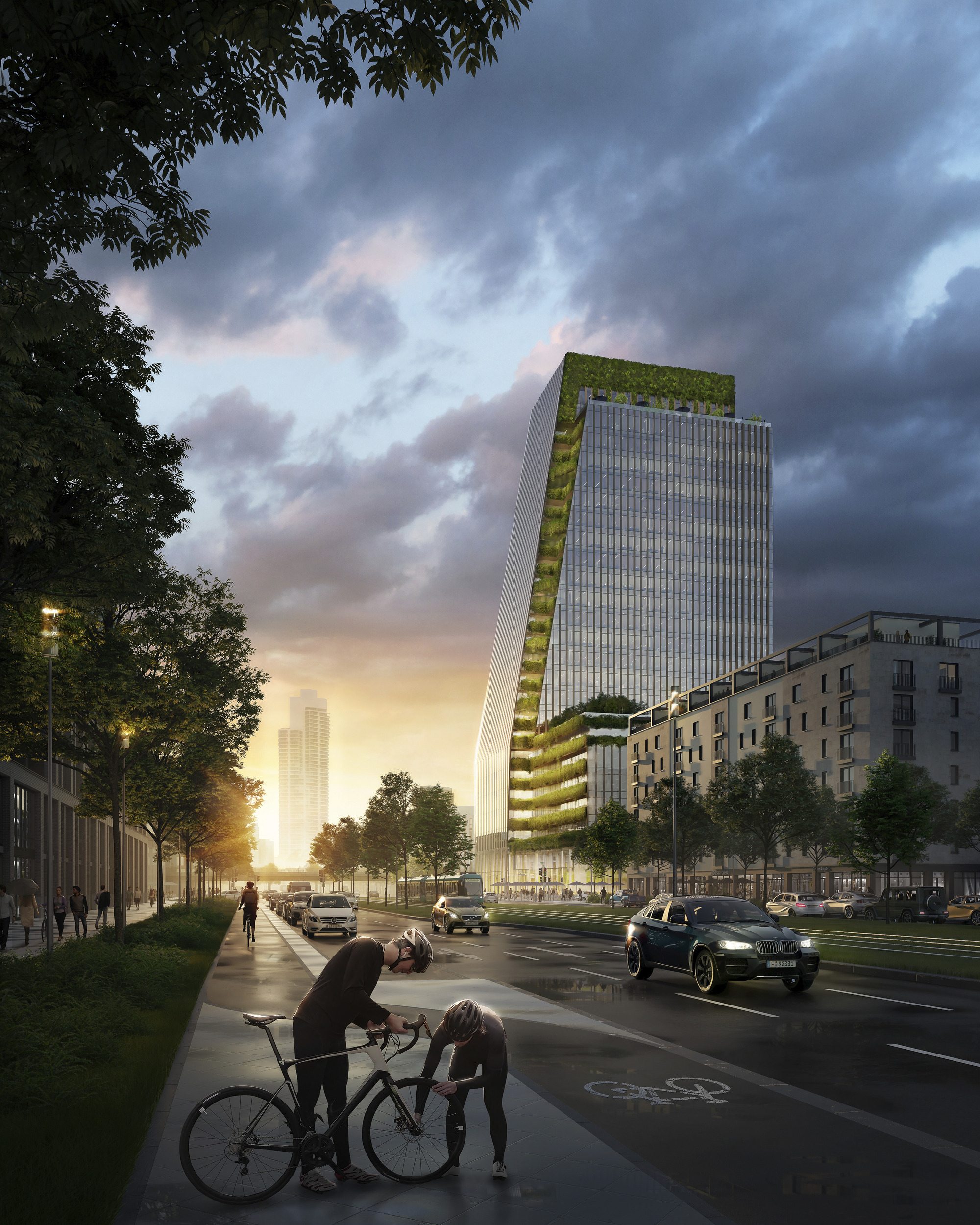 Gallery of UNStudio Designs Tower in Germany, Focusing on Environmental ...