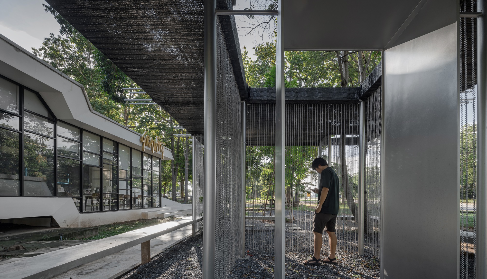 Gallery of Grid Lines Boundary Pavilion / SIM Studio - 9