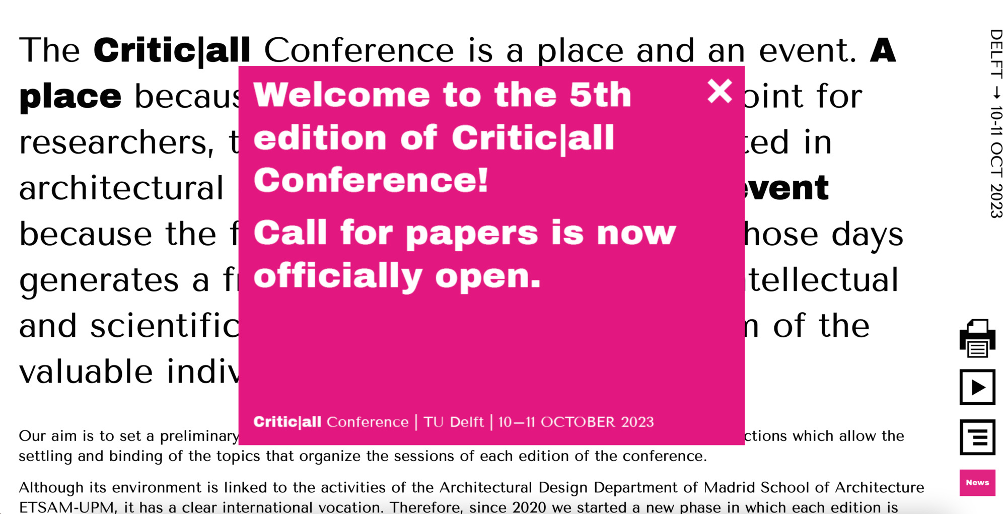 Critic|all- V International Conference on Architectural Design ...