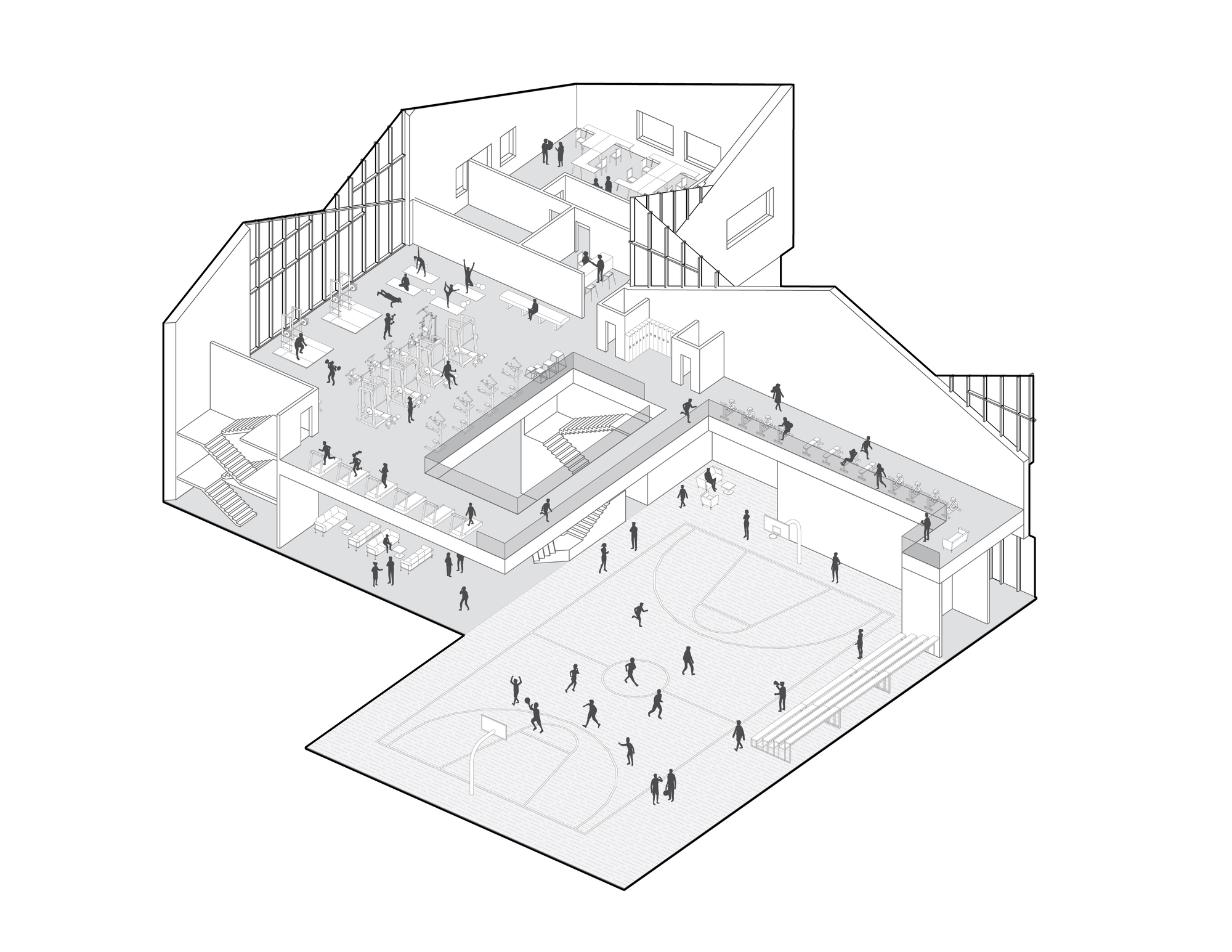 Gallery of Changchun Community Sports Complex / GBBN - 17