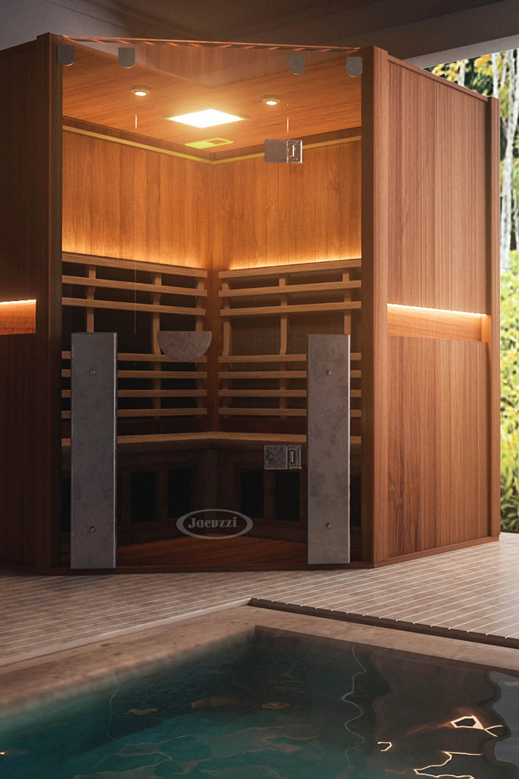 Galería de Bienestar en casas mexicanas: Innovaciones en jacuzzis y saunas - 11