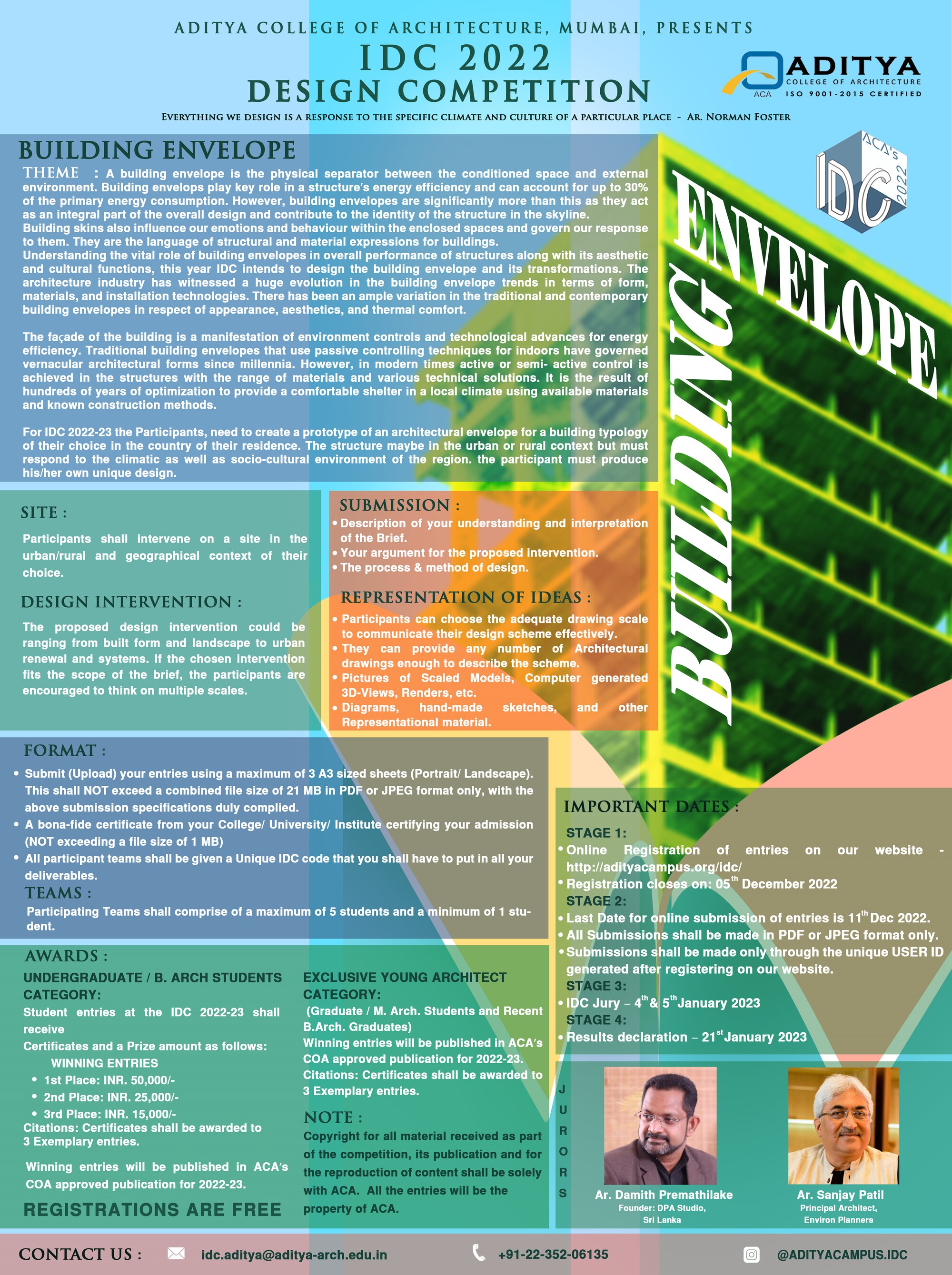 ACA's 9th International Design Competition: Building Envelope | ArchDaily