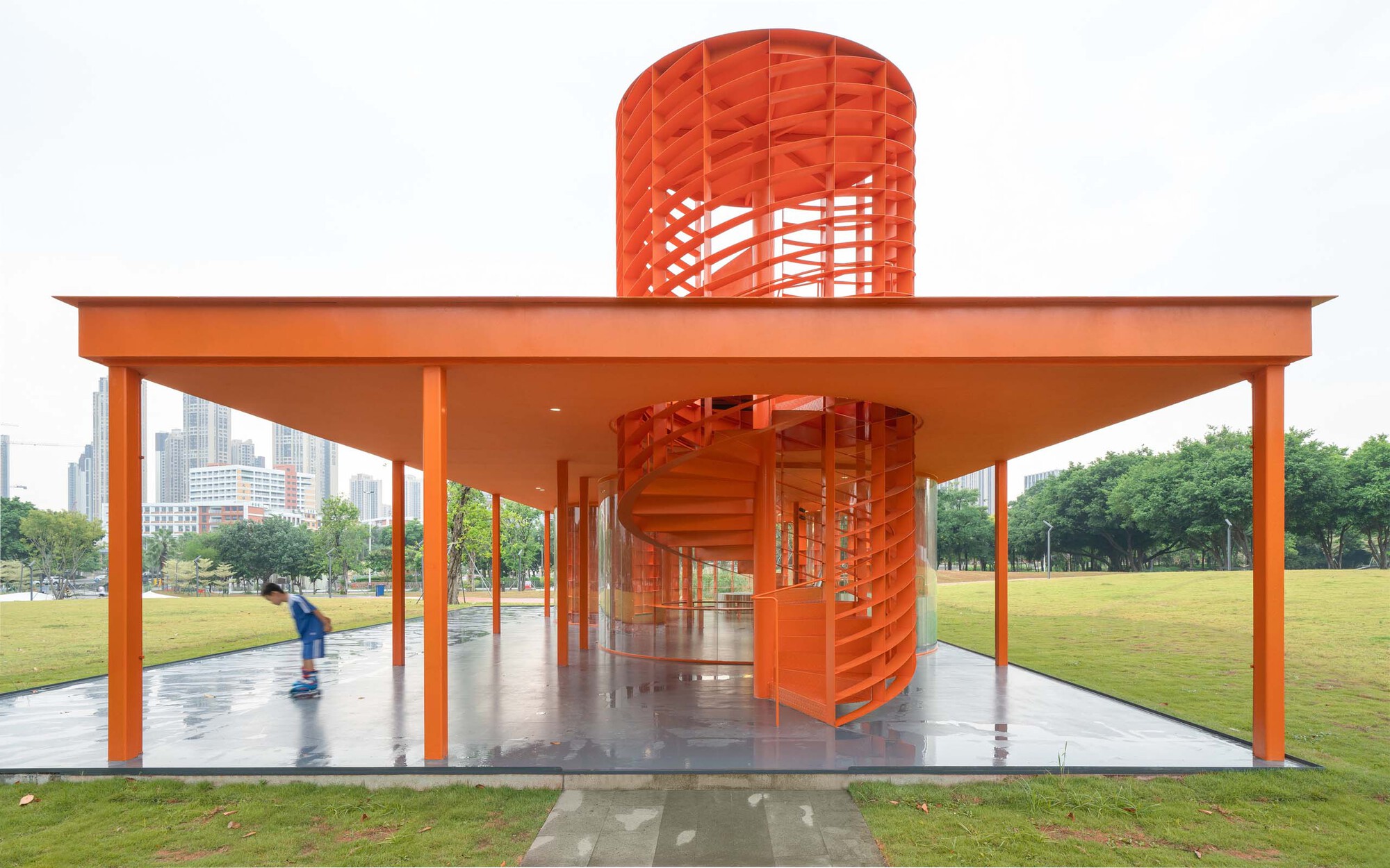 Gallery of The Great Lawn City Library Of Central Park Of Pingshan / CM ...