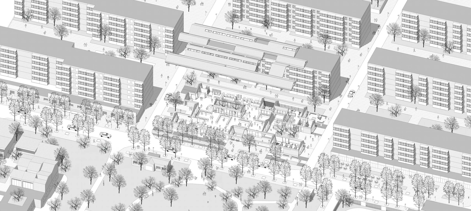 Gallery of Courtyard Market under the Big Roof / BIAD - 31