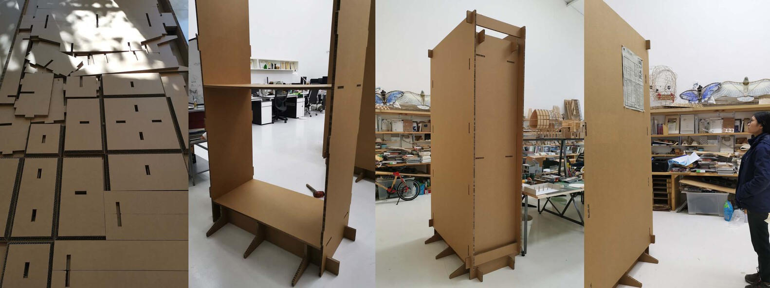 Gallery of Exhibition Space Formed by Corrugated Cardboards / LUO ...