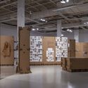Exhibition Space Formed by Corrugated Cardboards / LUO studio | ArchDaily
