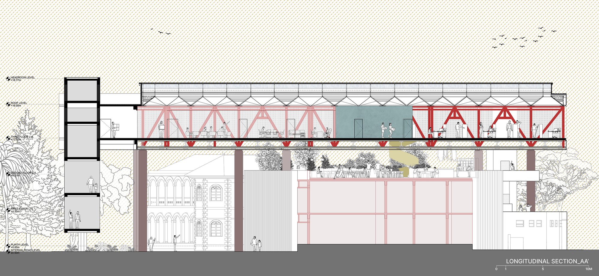 Gallery of HOVER SPACE Extension to the KLE Society Head Office ...
