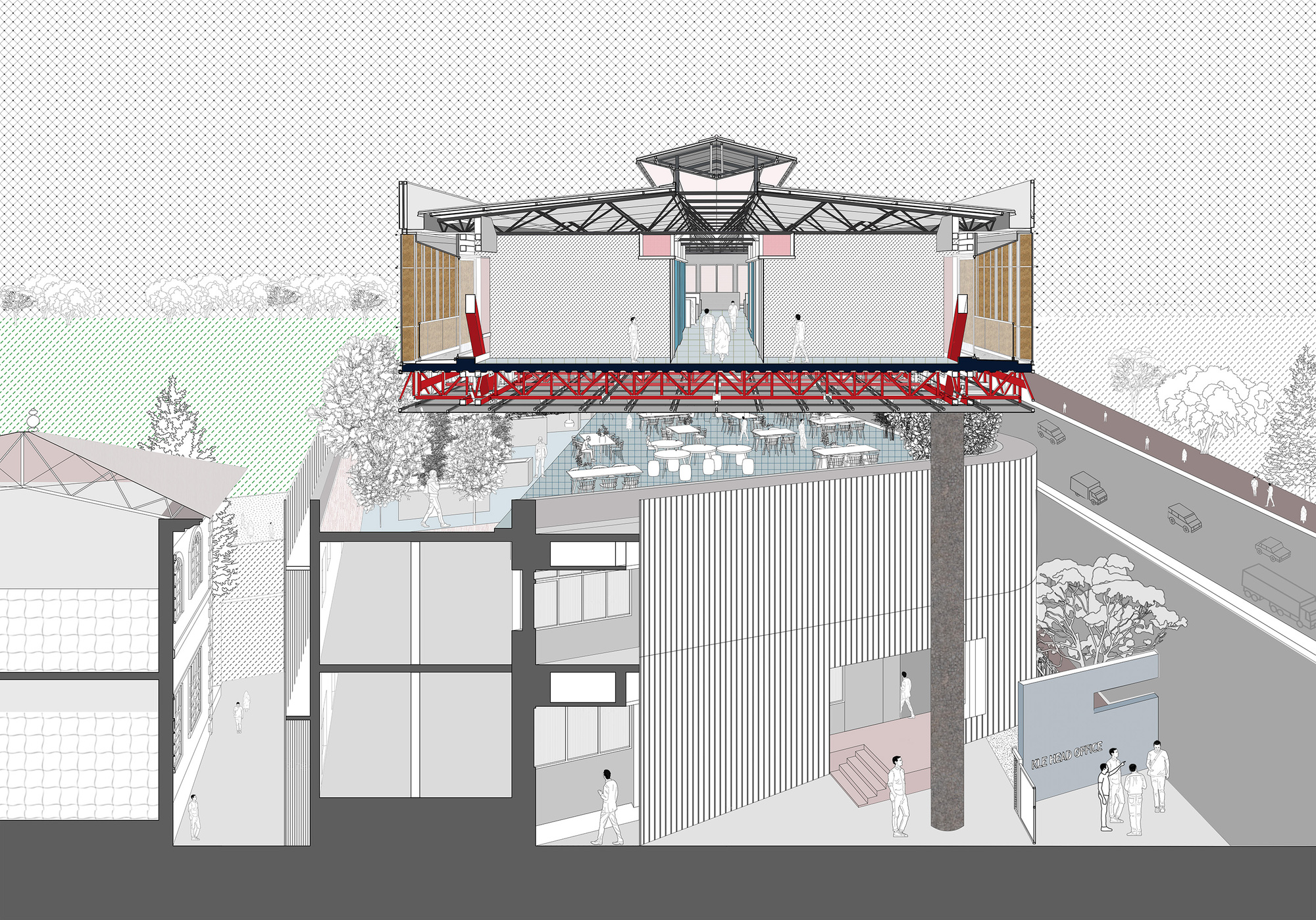 Gallery of HOVER SPACE Extension to the KLE Society Head Office / Thirdspace Architecture Studio ...