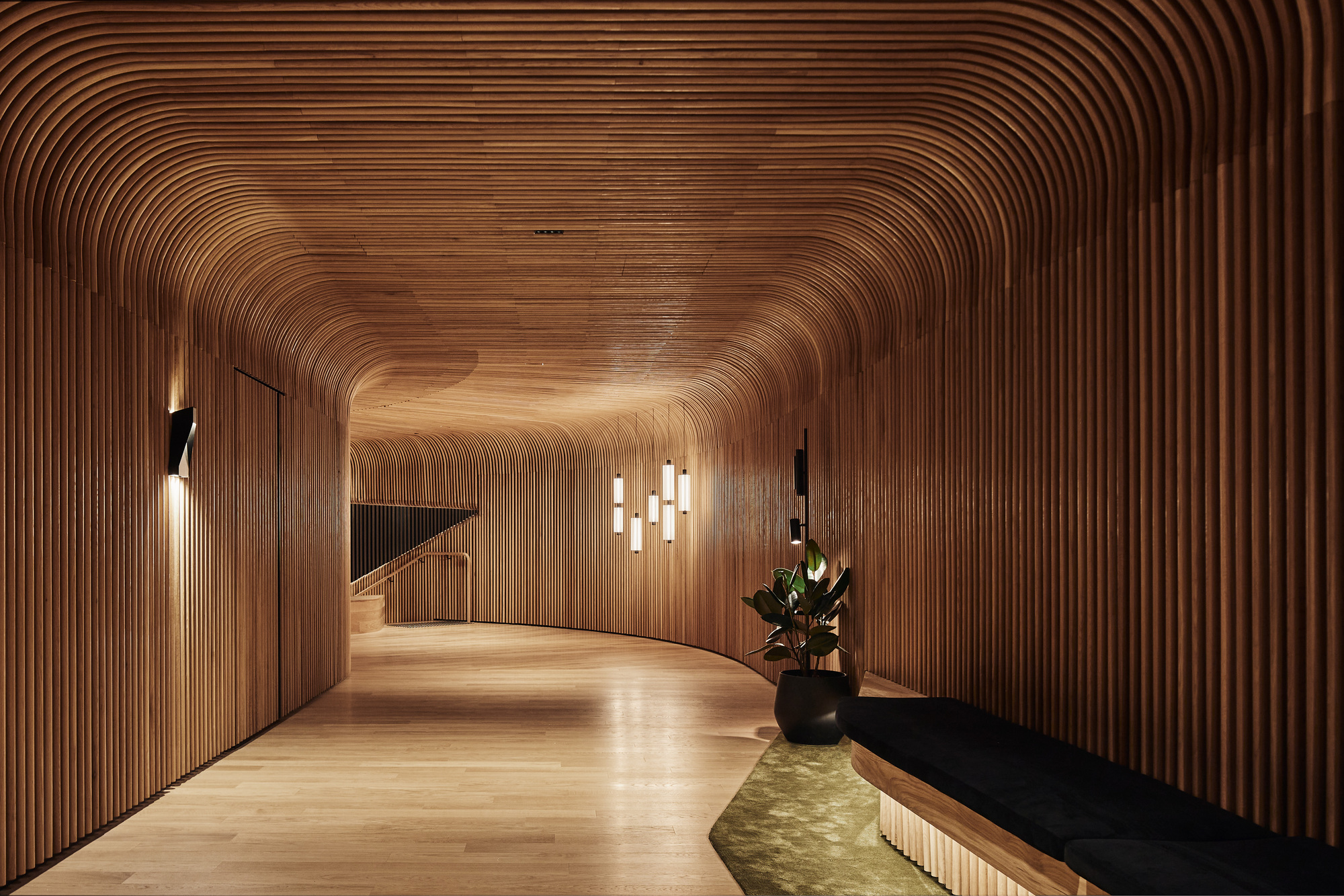 Gallery of A Large Infinity Gesture, Curves and Winds: Working Showroom ...