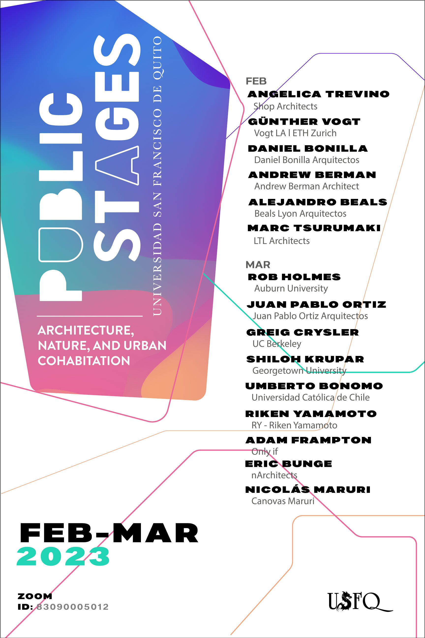 Gallery of Public Stages: International Lecture Series USFQ 2023 - 1