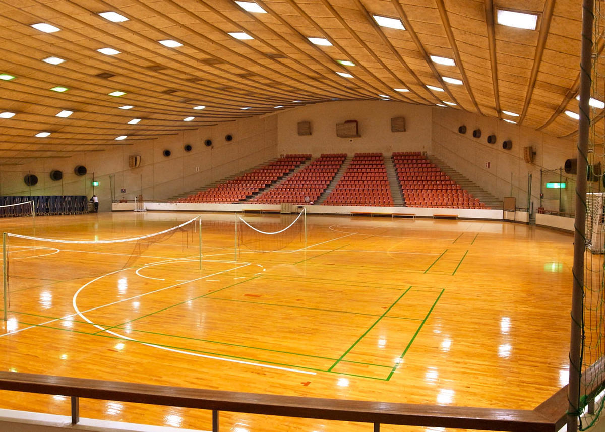 Gallery of Kenzo Tange’s famous Kagawa National Gymnasium in Japan Set ...