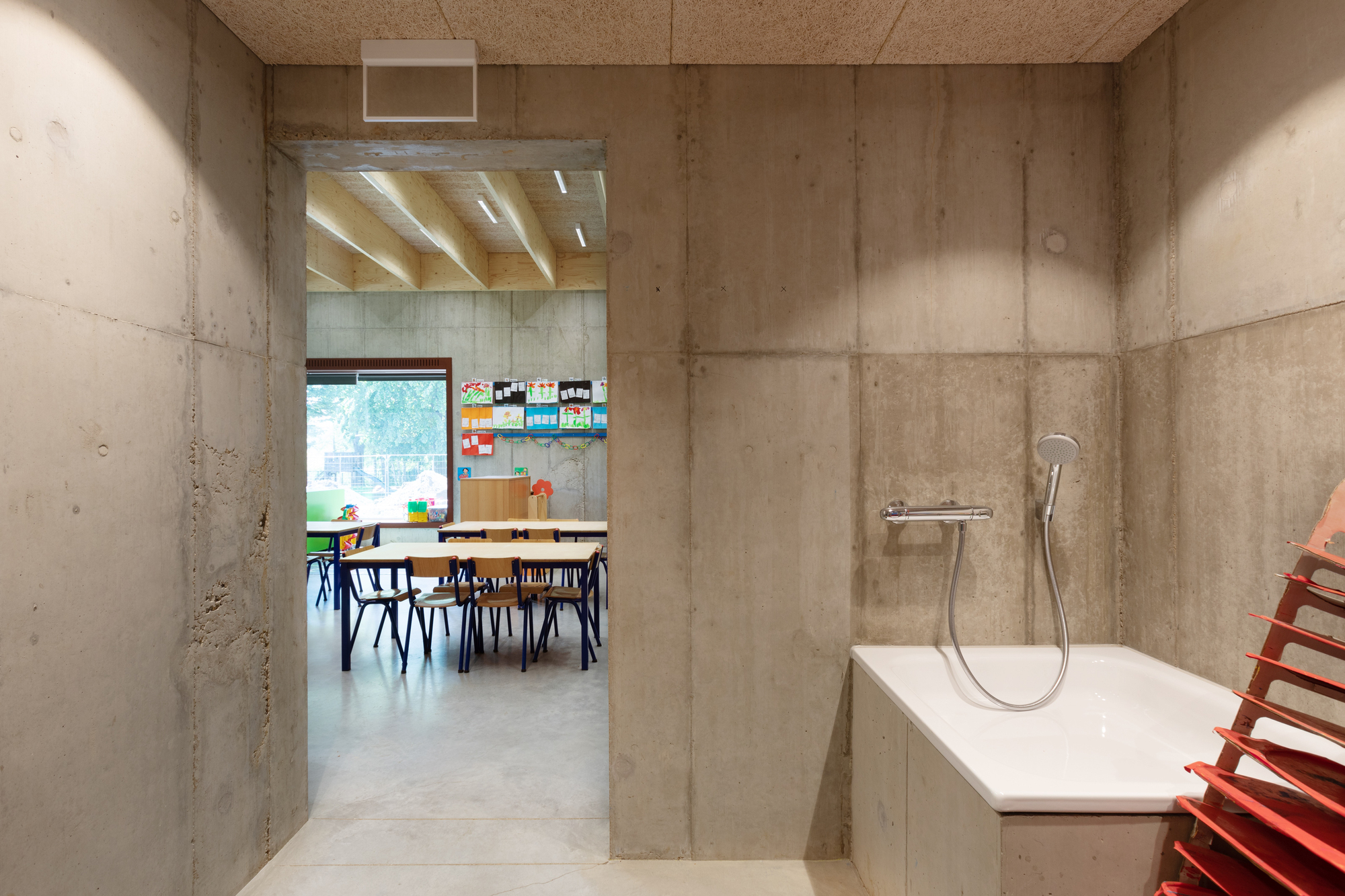 Gallery of Concrete Nursery School + Canopy / BOT ...