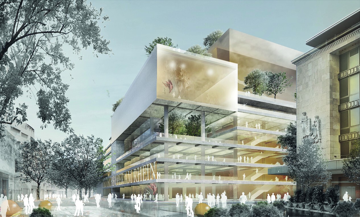 画廊 Snøhetta、Henning Larsen 和 HPP Architects 等入围杜塞尔多夫未来歌剧院设计竞赛候选名单 - 4