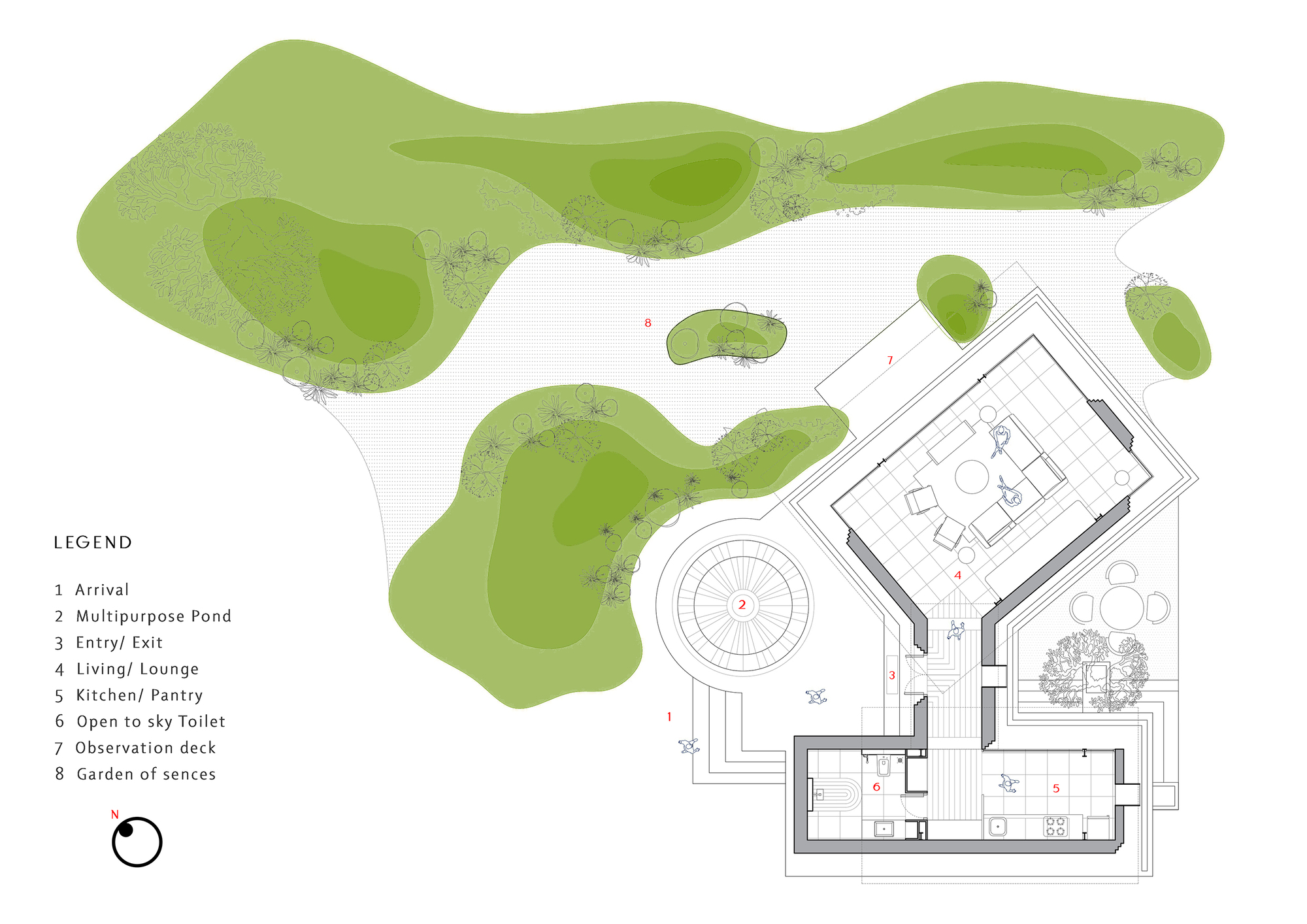 Gallery of The Inner Journey, A Weekend House in Meherabad / Tres ...