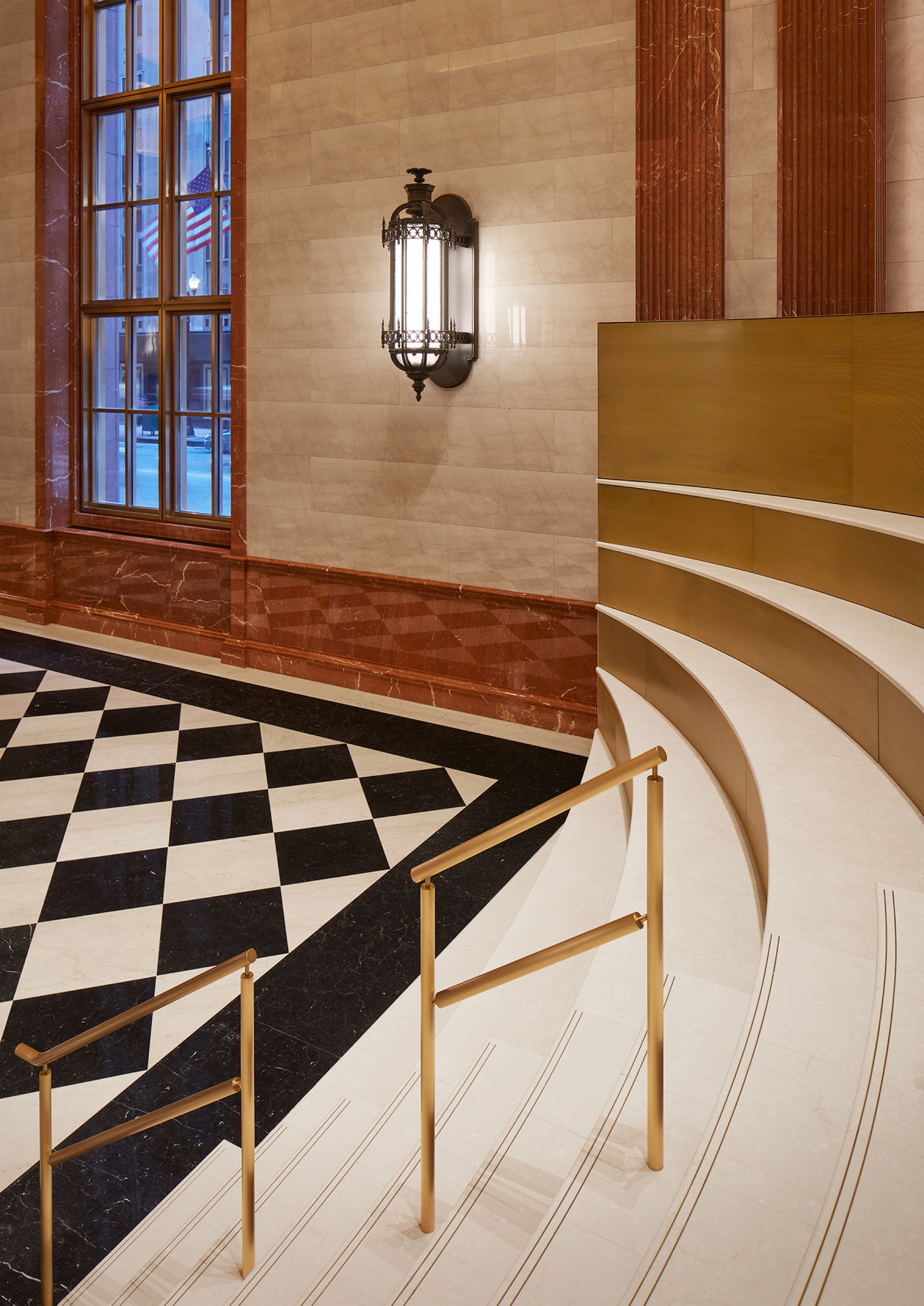 画廊 南拉萨尔街190号，设有圆形剧场的办公楼大堂 / Norman Kelley - 9