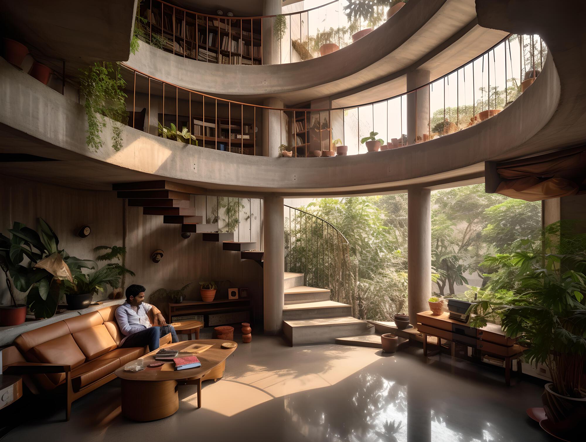 画廊 AI人工智能如何“想象”当代住宅？15个国家测试 - 9