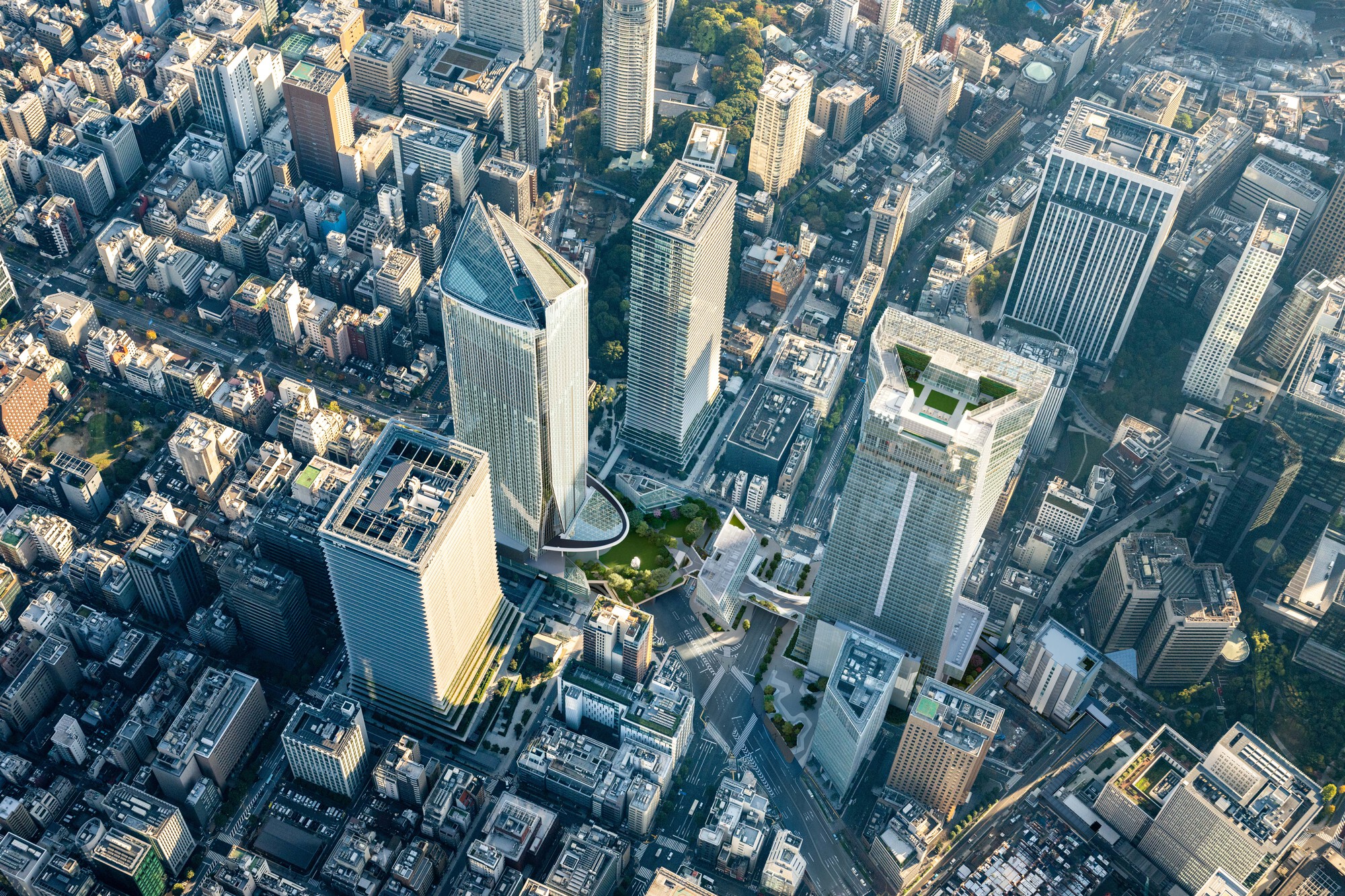 Gallery of OMA's Inaugural Tower in Tokyo: Toranomon Hills Station ...