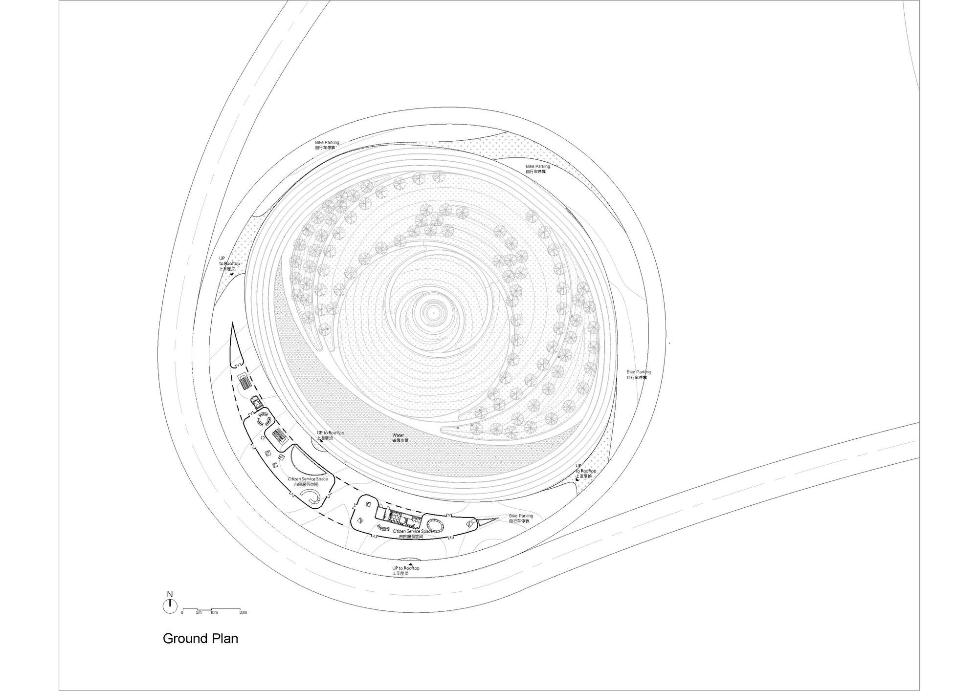 Galería de Estación marítima Sky Mountain Haikou Bay No.6 / Sou ...