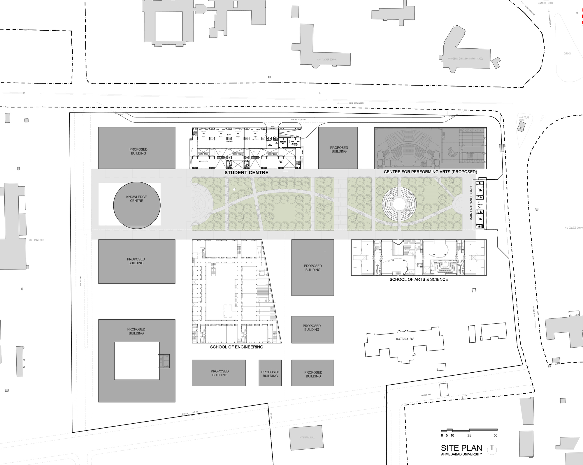 Gallery of Ahmedabad University Centre / Stephane Paumier Architects - 28