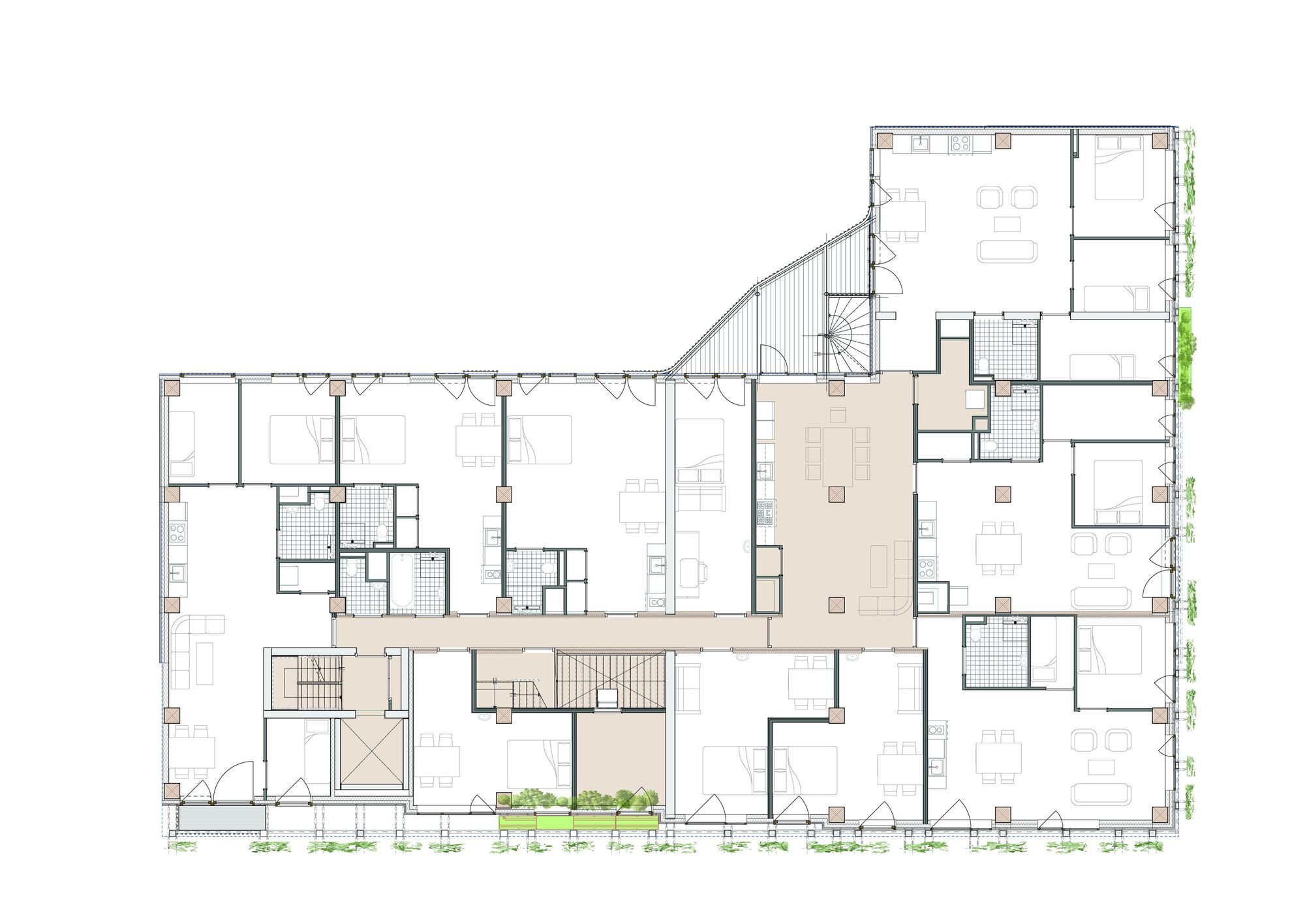 Gallery of Housing Coöperation de Warren / Natrufied Architecture - 15