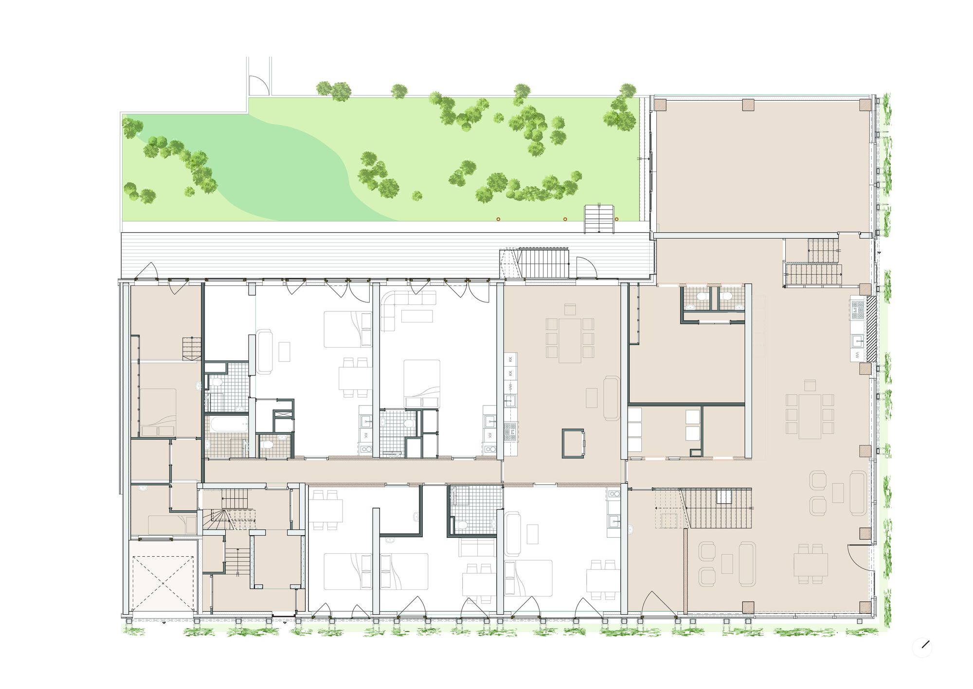 画廊 De Warren 住房合作社 / Natrufied Architecture - 12