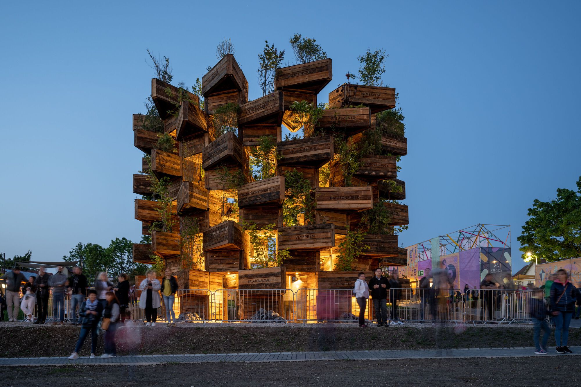 Gallery of Garden of Communities Pavilion / Hello Wood - 10
