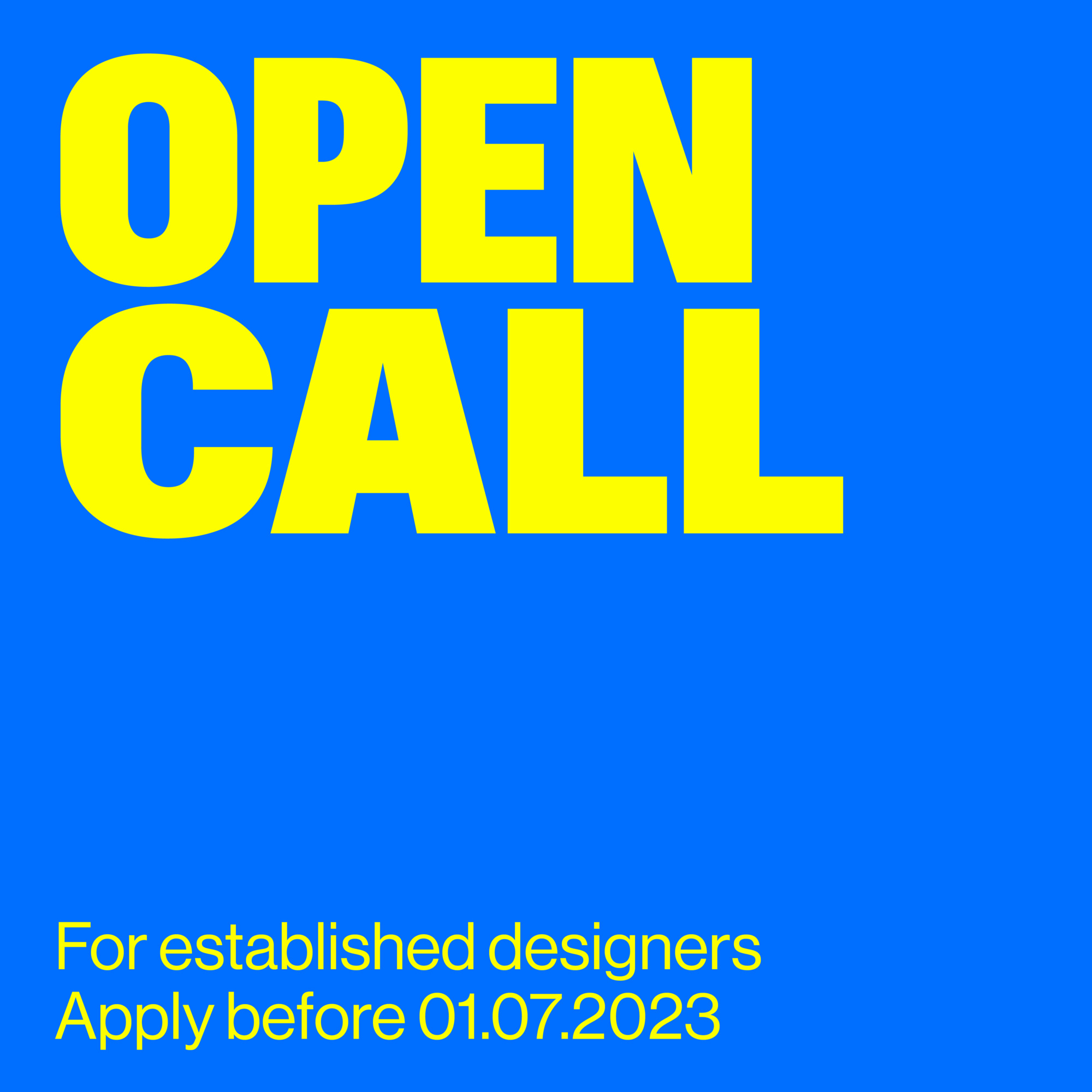Open Call For Established Designers | ArchDaily