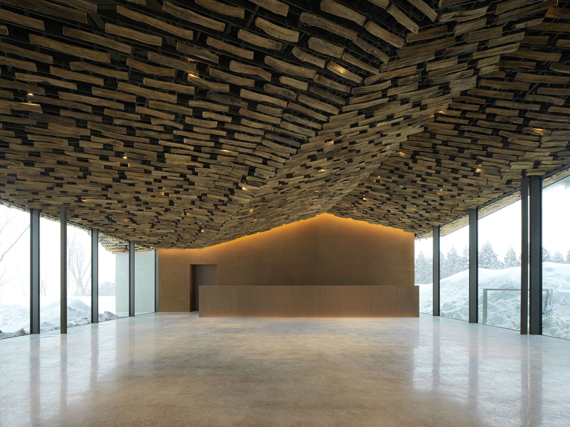 Gallery of Snowpeak Field Suite Spa Headquarters / Kengo Kuma ...
