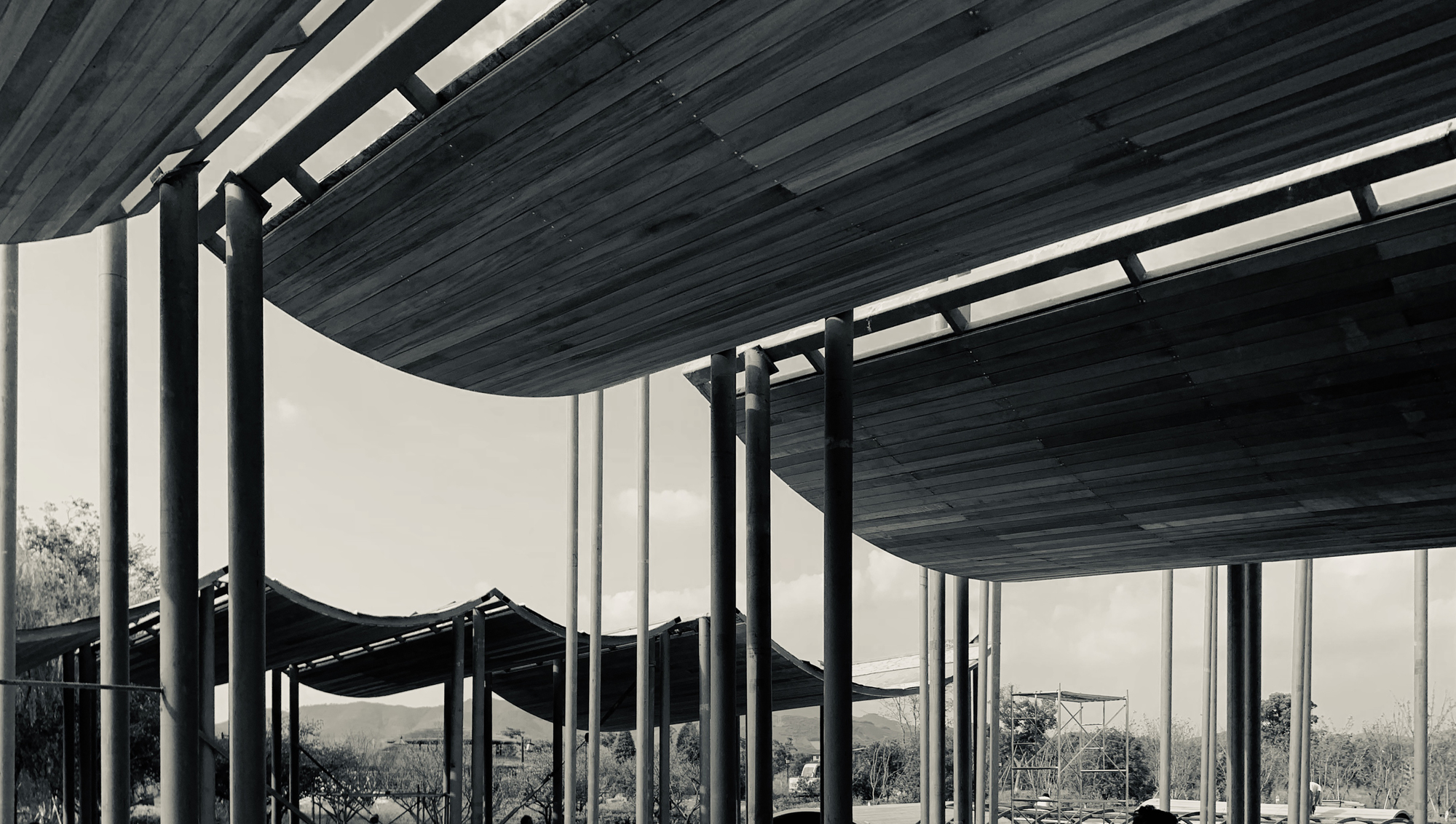 Gallery of Jingshan Flower Sea Tent Pavilion / Zhejiang A&F University ...