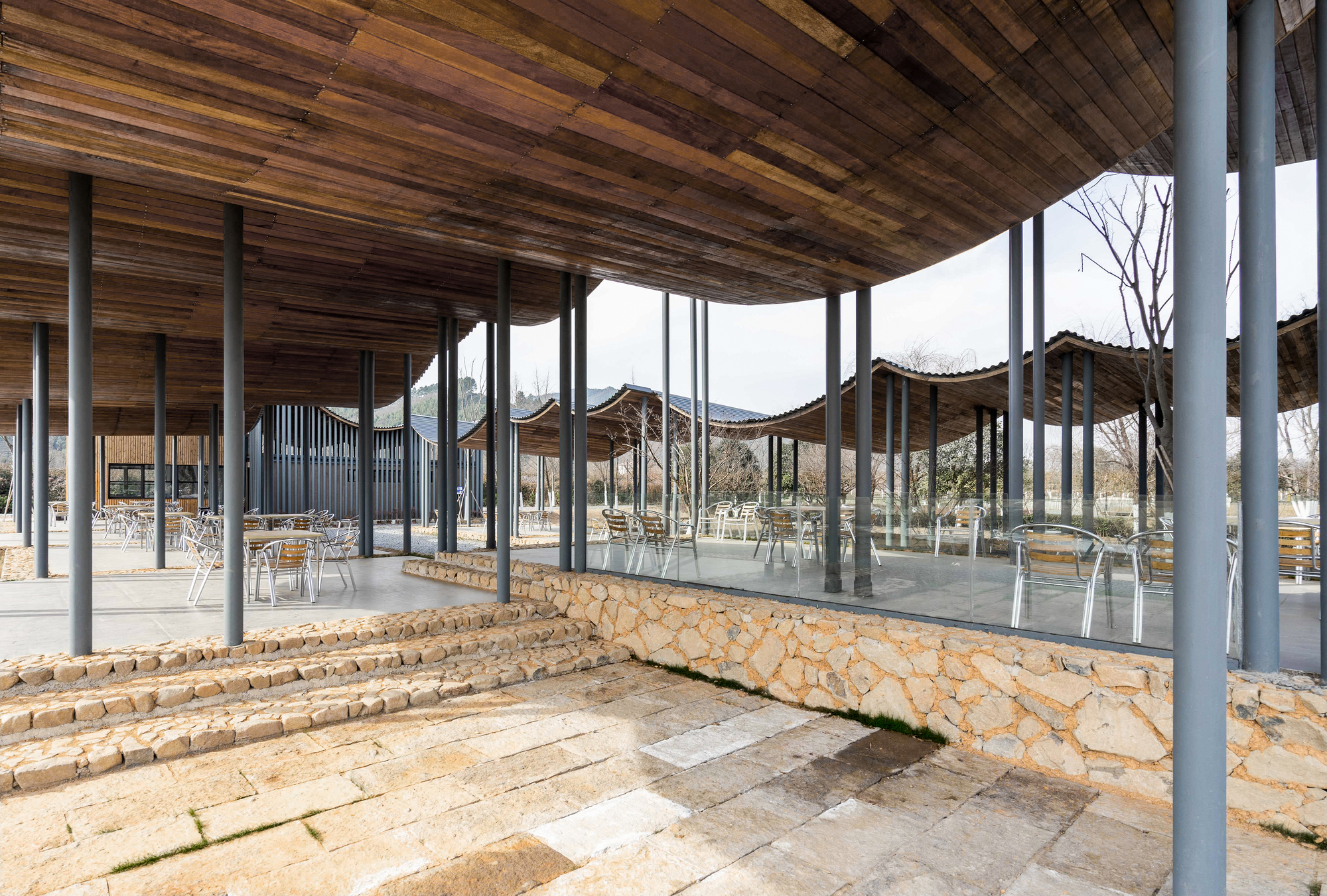 Gallery of Jingshan Flower Sea Tent Pavilion / Zhejiang A&F University ...