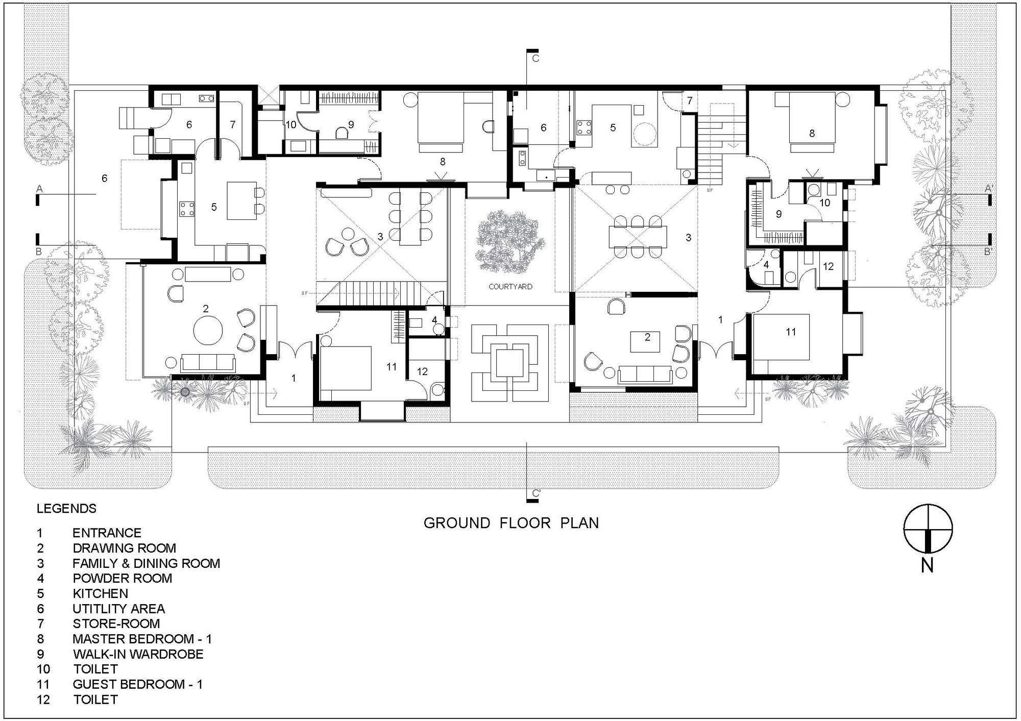 Gallery of The Courtyard House / Atelier Varun Goyal - 16