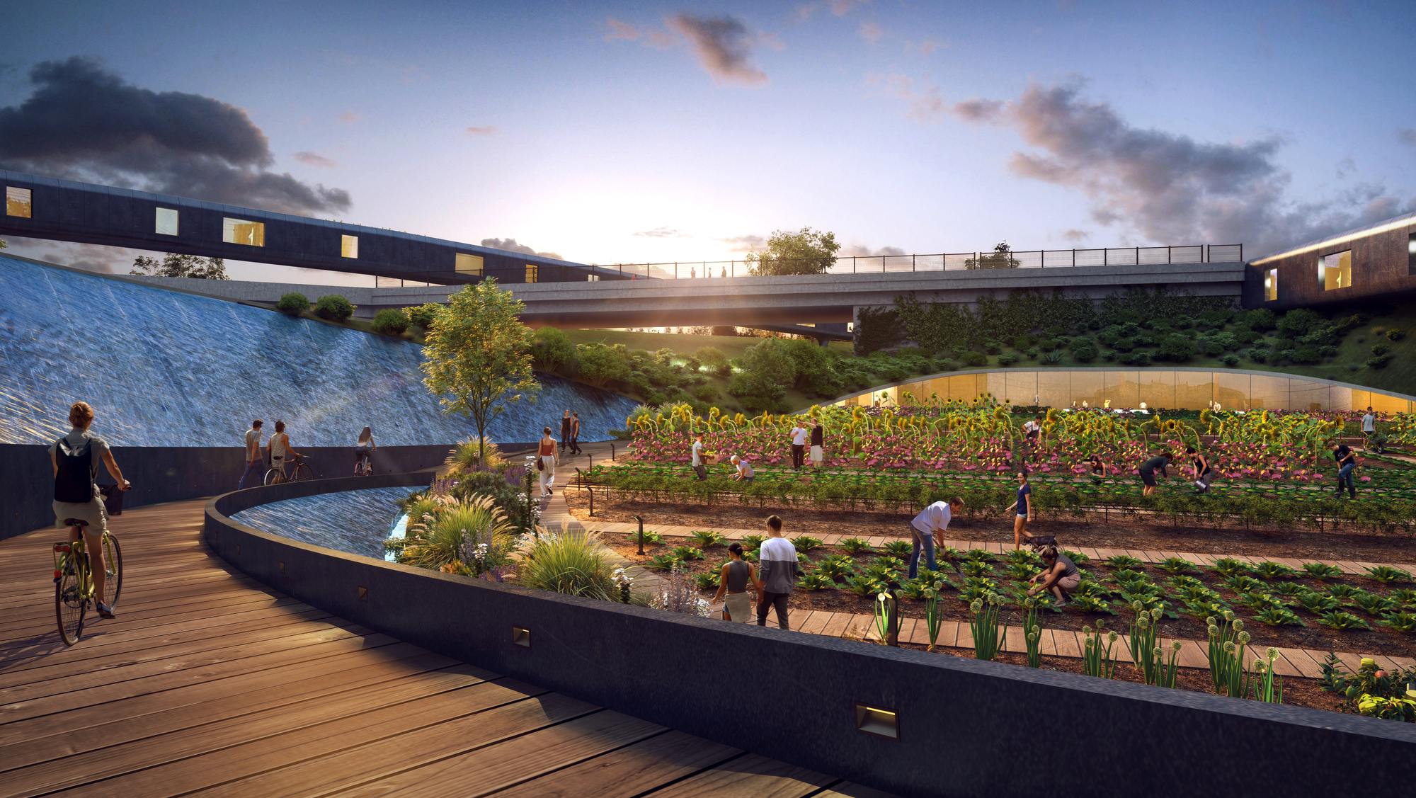 Gallery of A Highway Turned into Urban Farmland in California and a ...