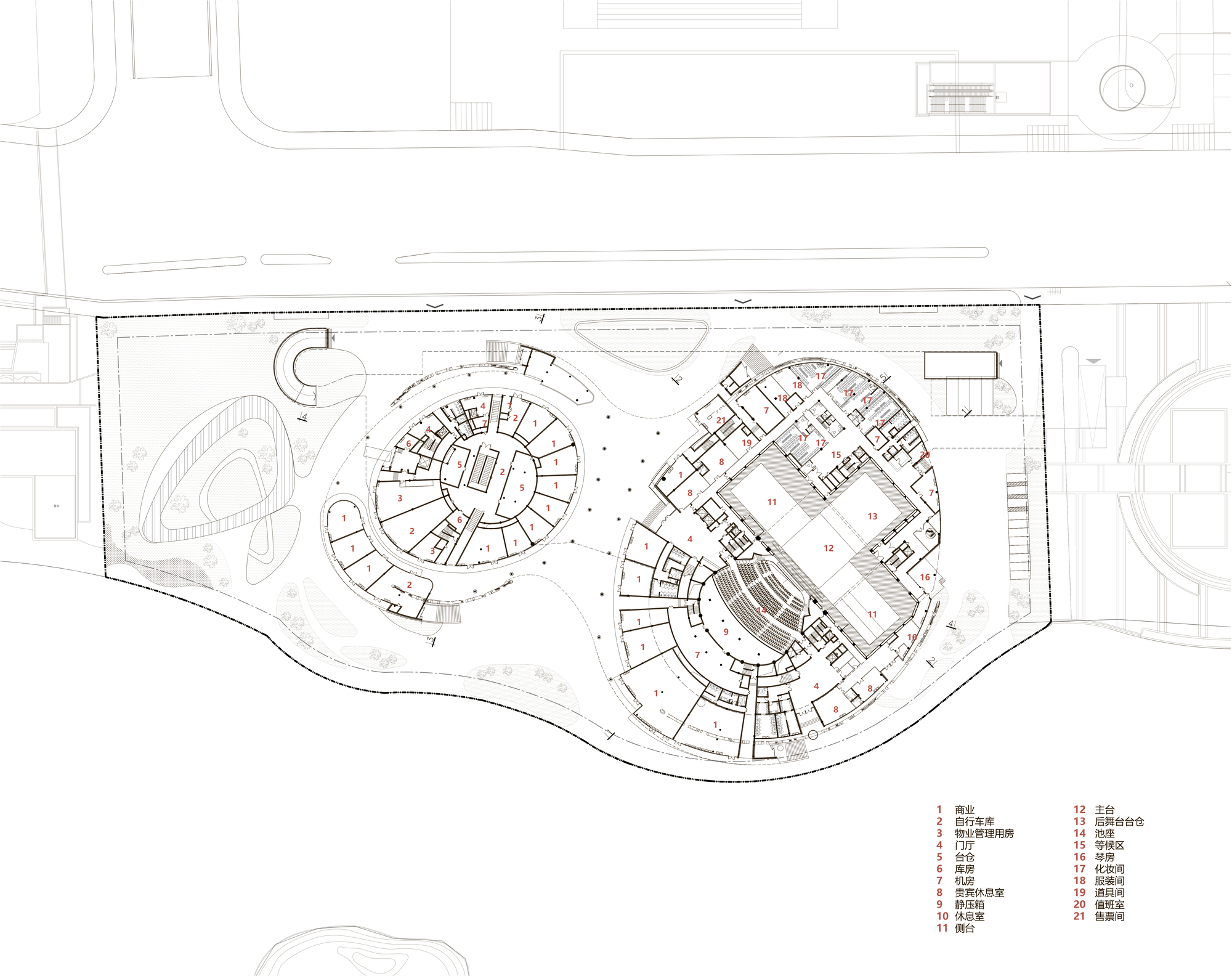 Gallery of Golden Sands Lake Grand Theater / CCTN Design - 22