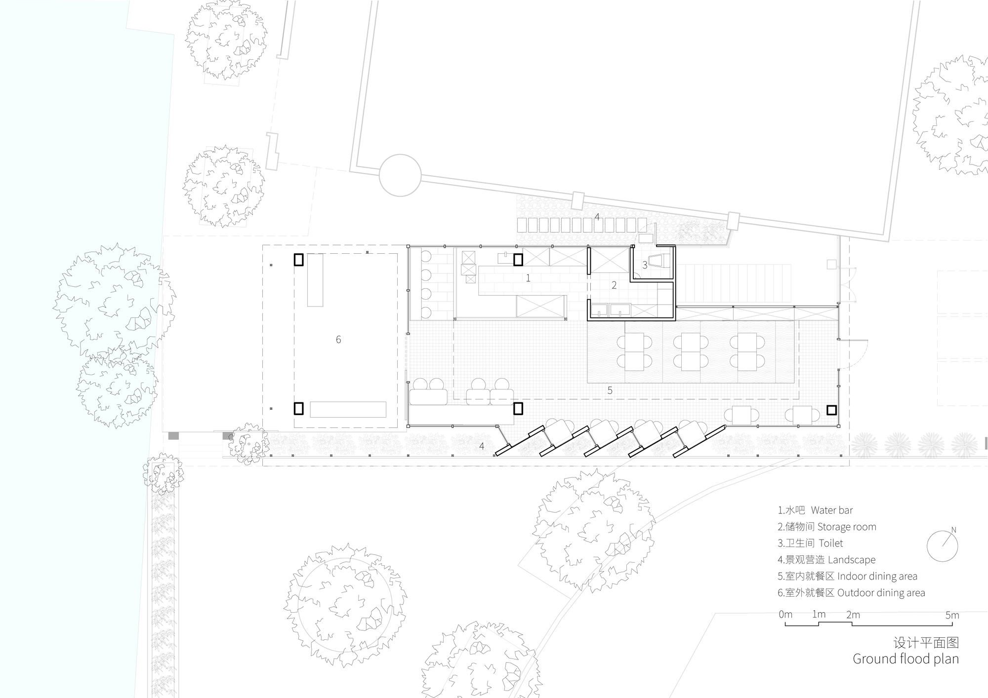 Gallery of Wooden Pavilion by the River- FEI PATISSERIE / NEME Studio ...