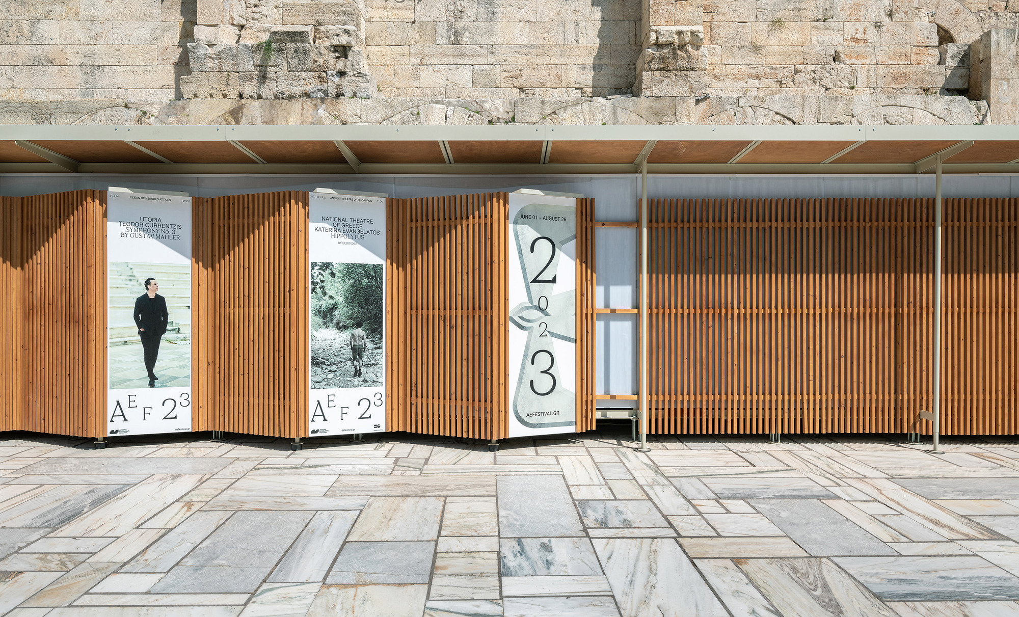 Gallery of Demountable Pavilions for the Odeon Herodes Atticus / FLUX ...