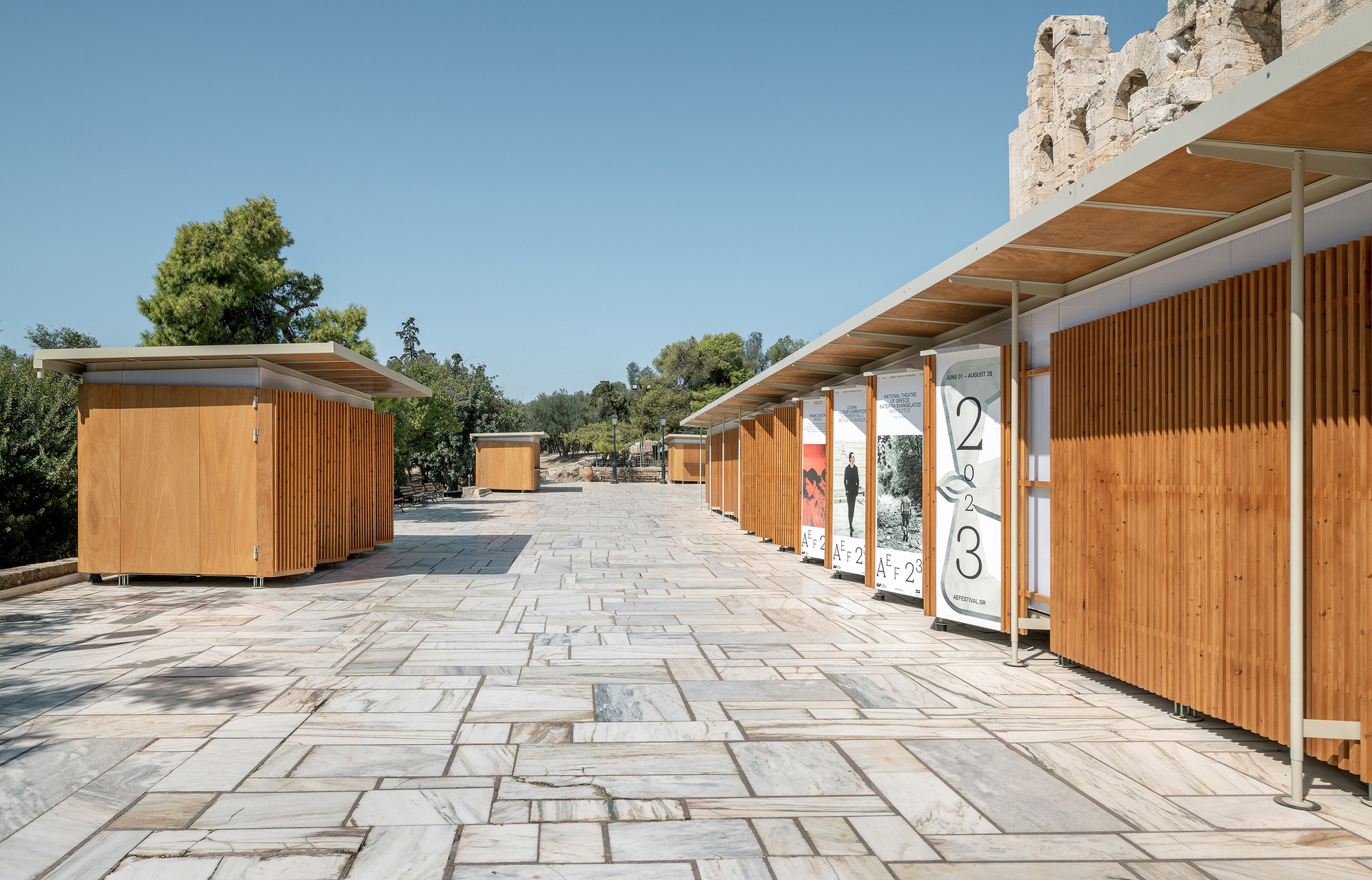 Gallery of Demountable Pavilions for the Odeon Herodes Atticus / FLUX ...
