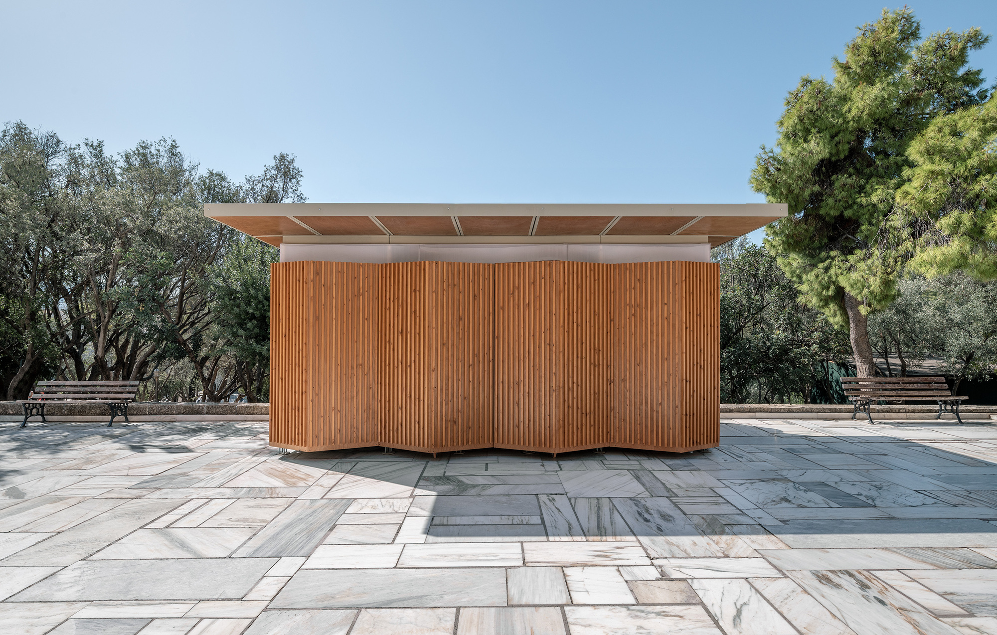 Gallery of Demountable Pavilions for the Odeon Herodes Atticus / FLUX ...