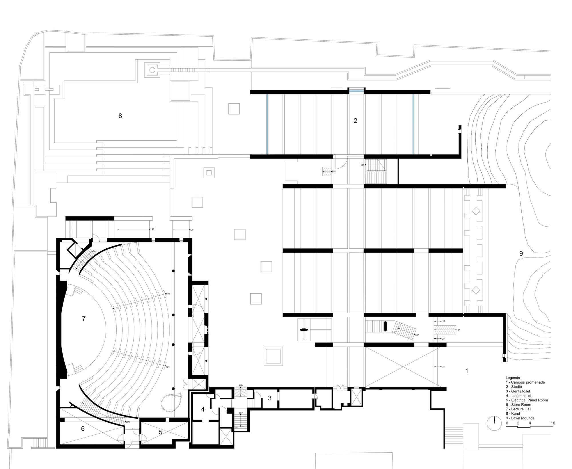 Gallery of CEPT University Foundation Hall, Lecture Hall and Kund / CCBA Designs - 16