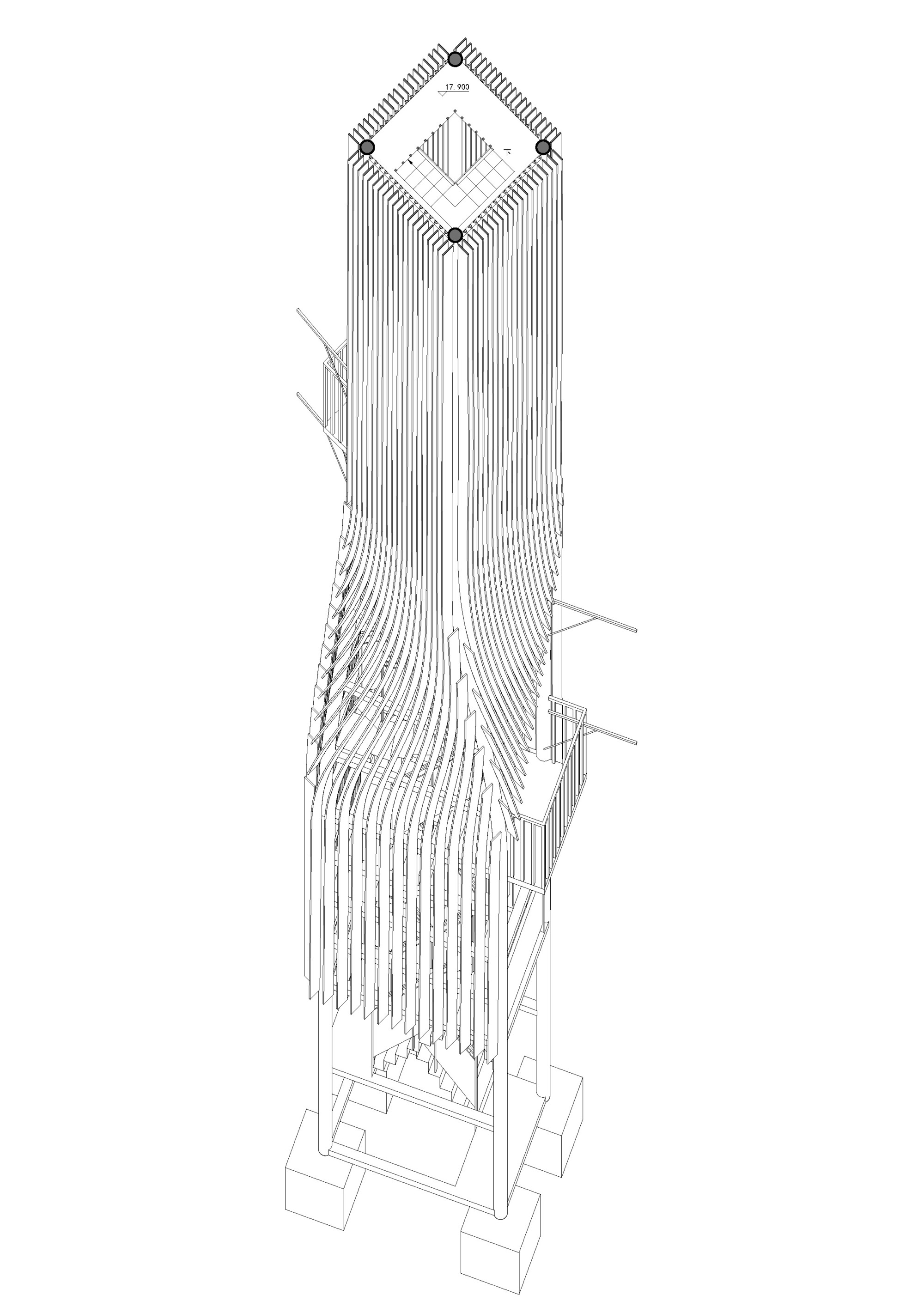 Gallery of Twisting Tower and Spiral Station / HCCH Studio - 39