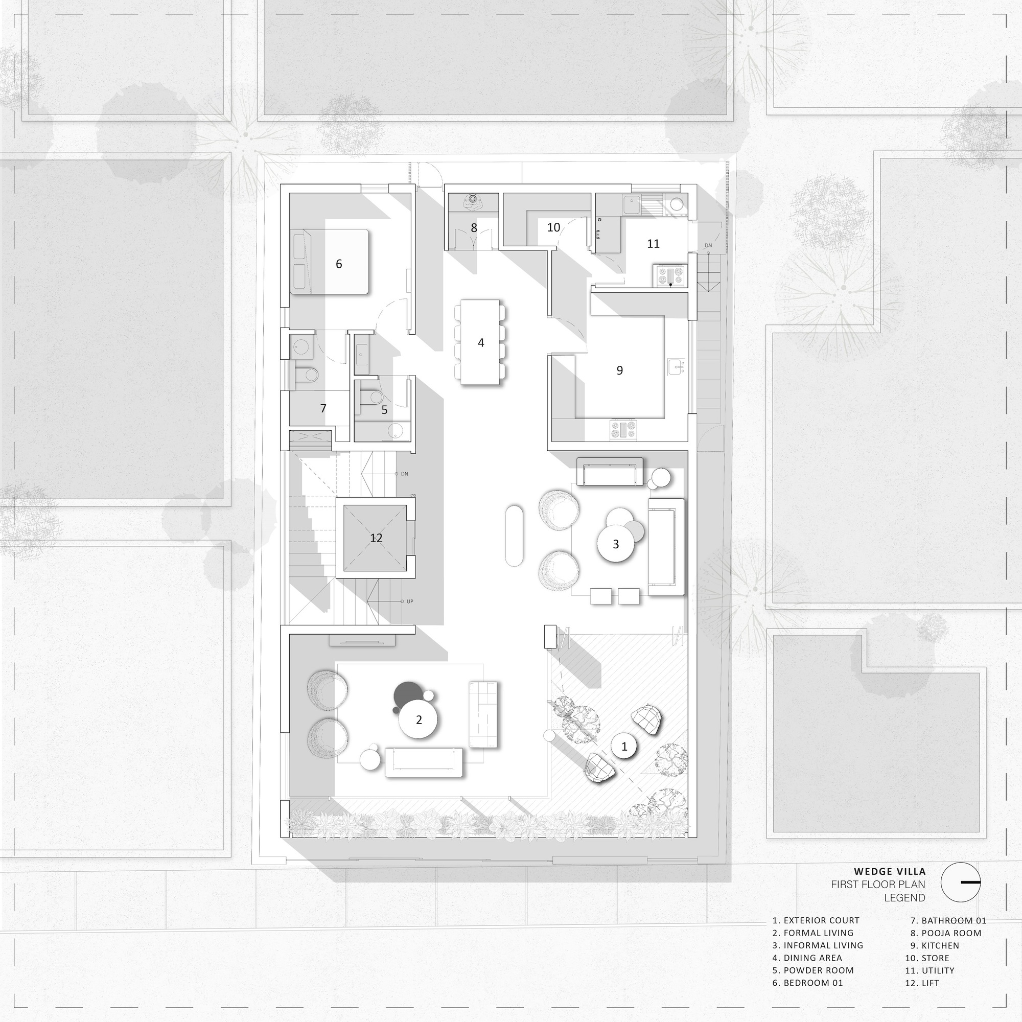 Gallery of Wedge Villa / Cadence - 15