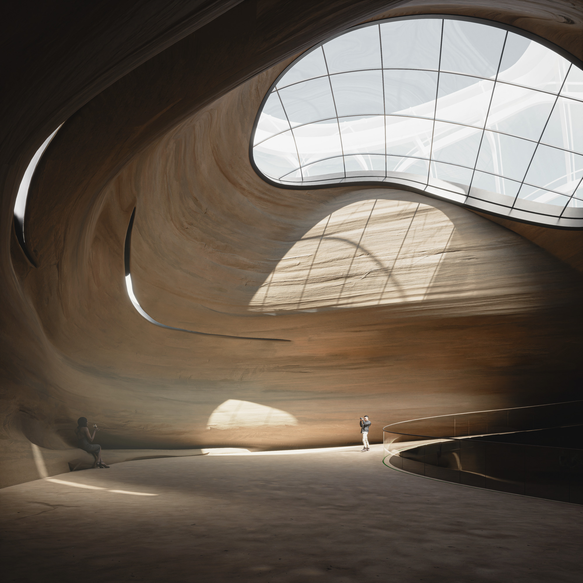 Gallery of A Translucent Art Museum in Dubai and a Biennale Exhibition ...
