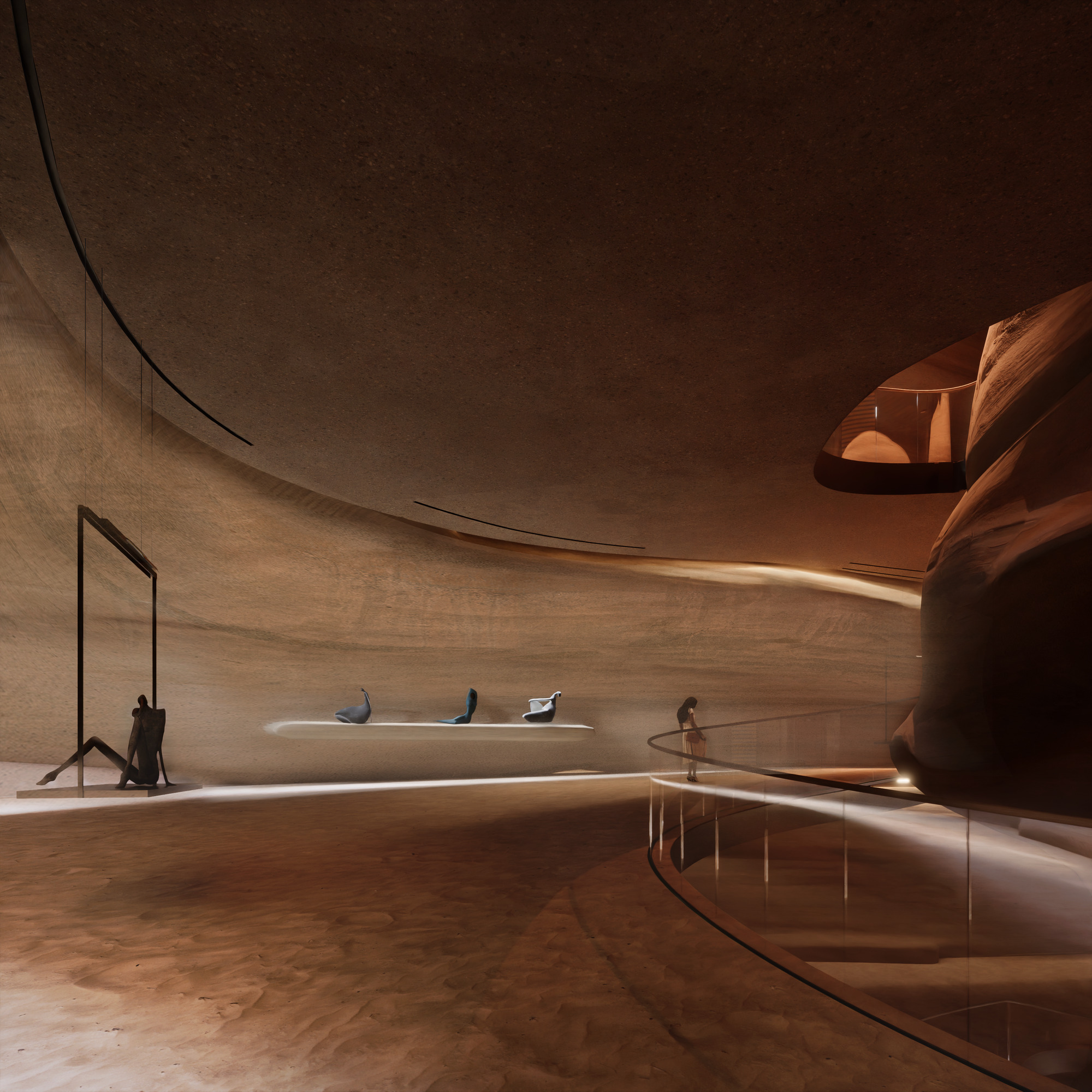 Gallery of A Translucent Art Museum in Dubai and a Biennale Exhibition ...