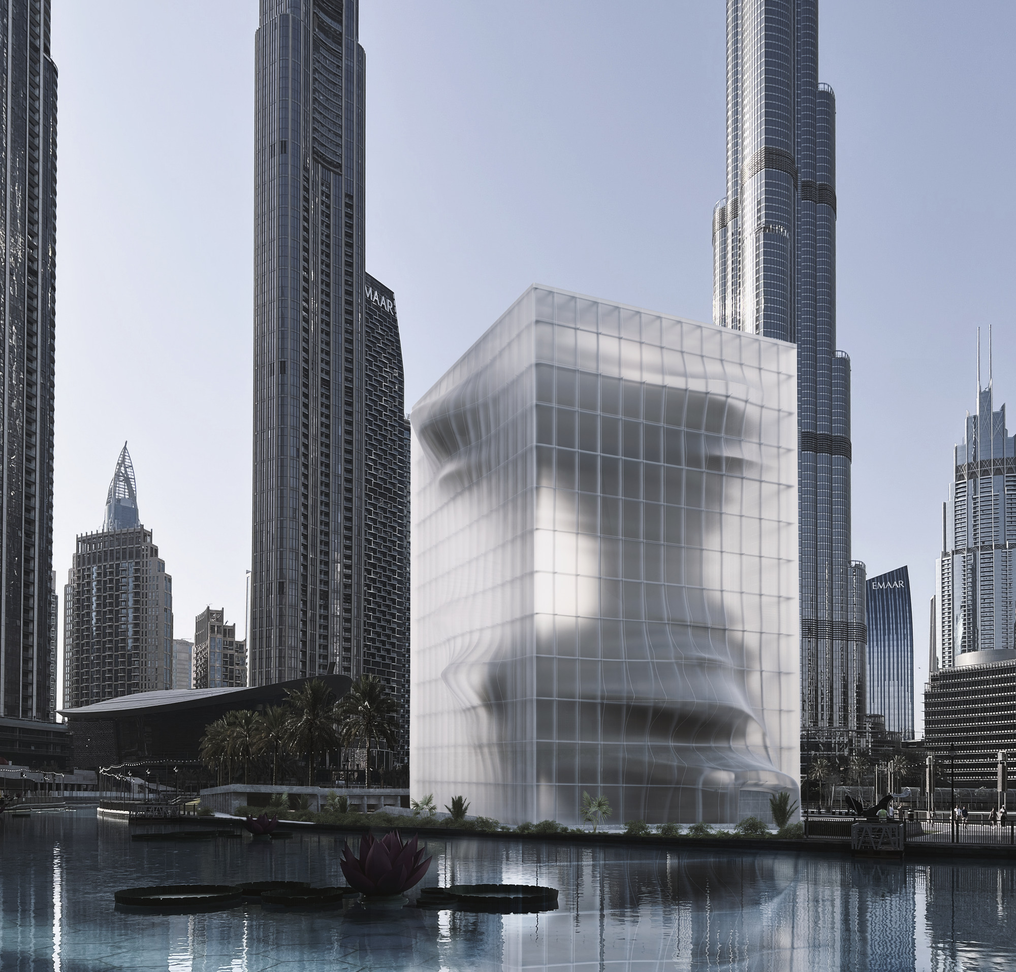 Gallery of A Translucent Art Museum in Dubai and a Biennale Exhibition ...