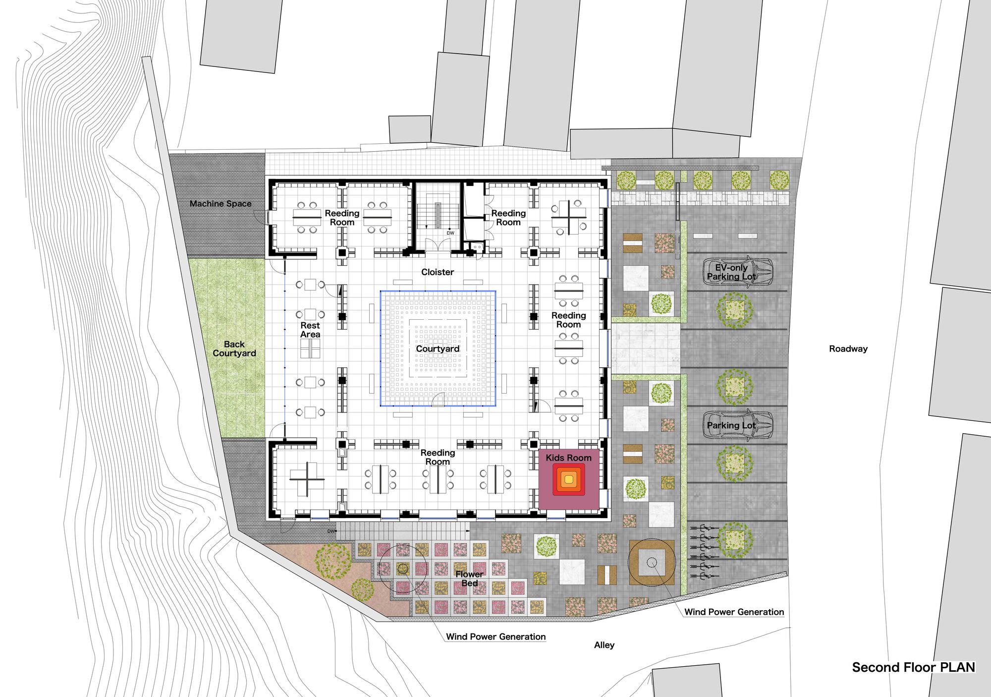 Gallery of SQUARES in Tianshui Library and Daycare / SAKO Architects - 29