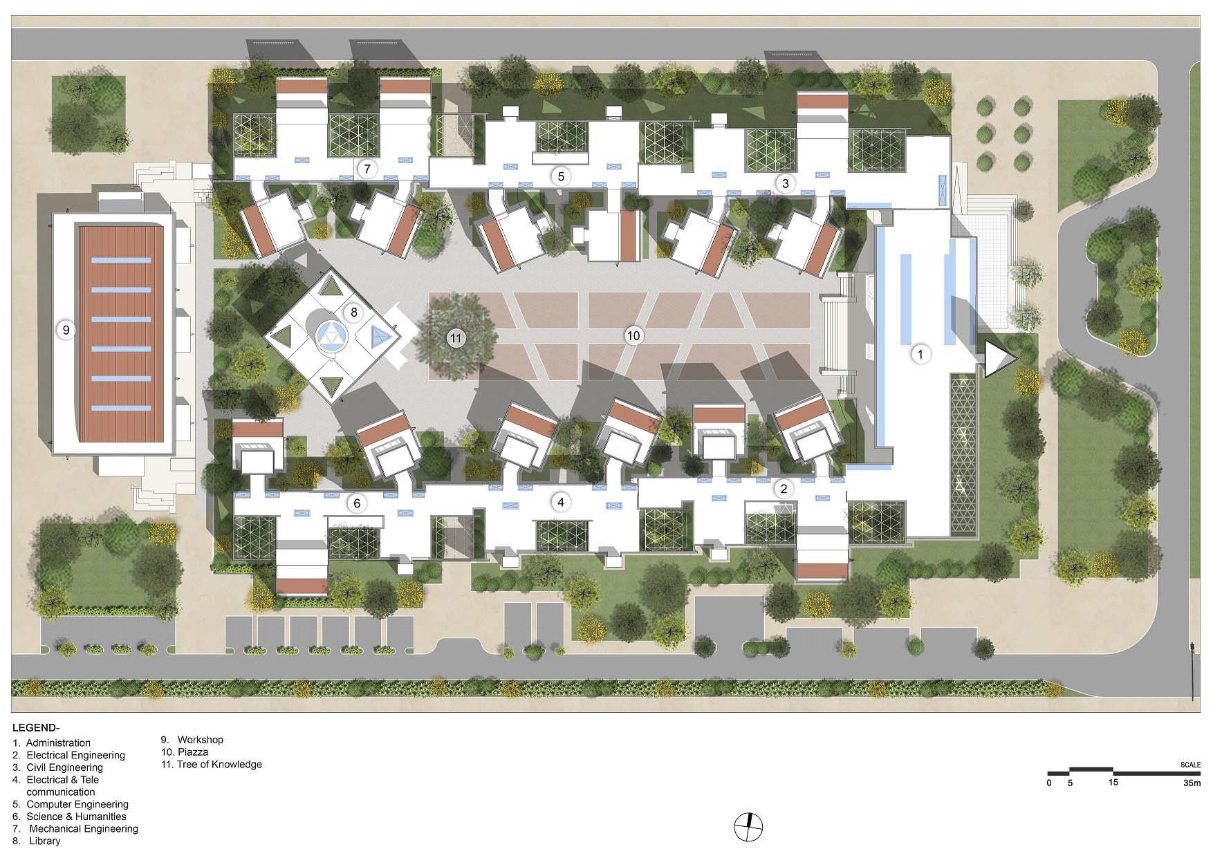 Gallery of Bajaj Institute of Technology Wardha / CCBA Designs - 16