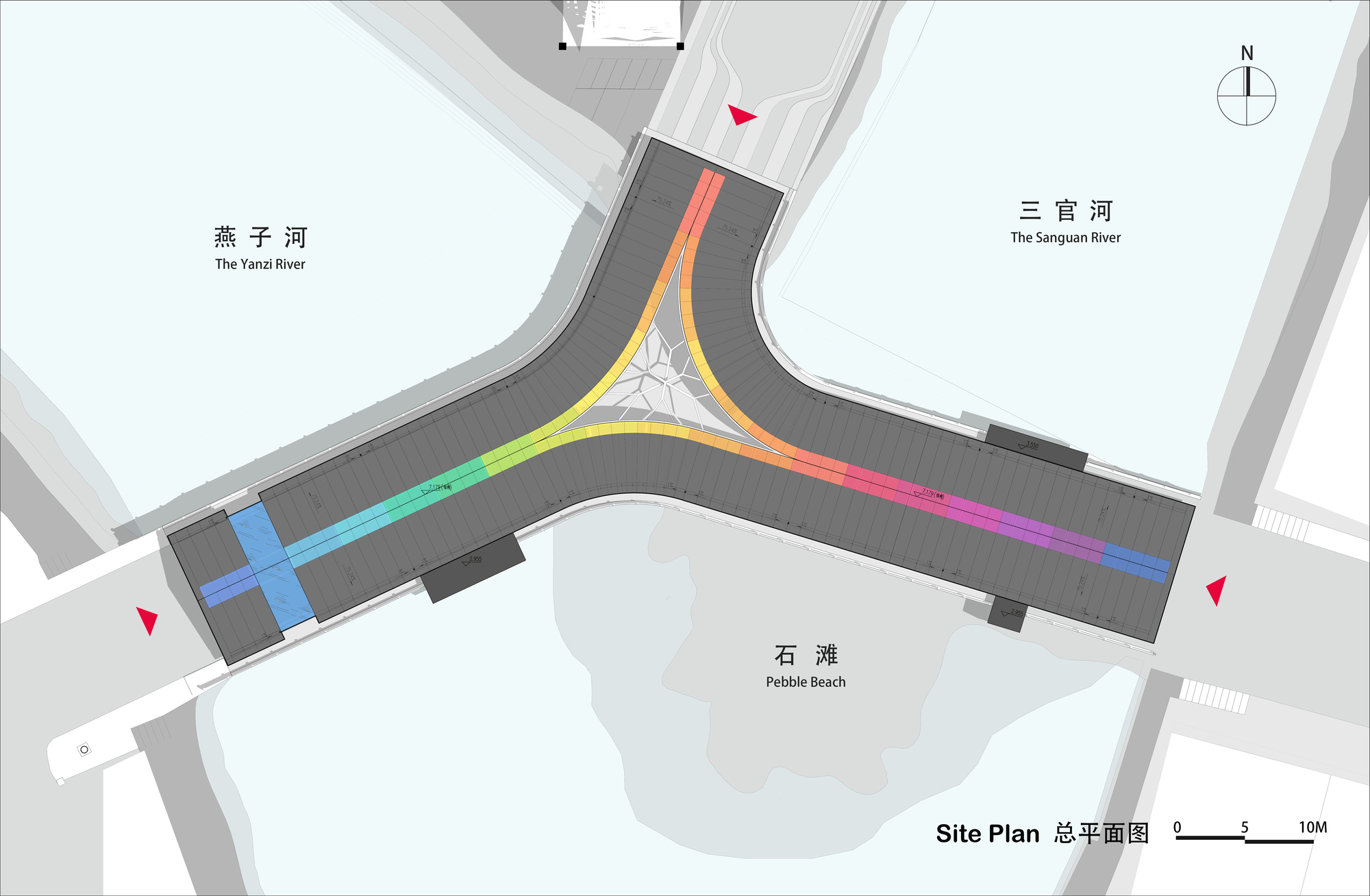 Gallery of New Herringbone Bridge in Kang County / 3andwich Design / He ...